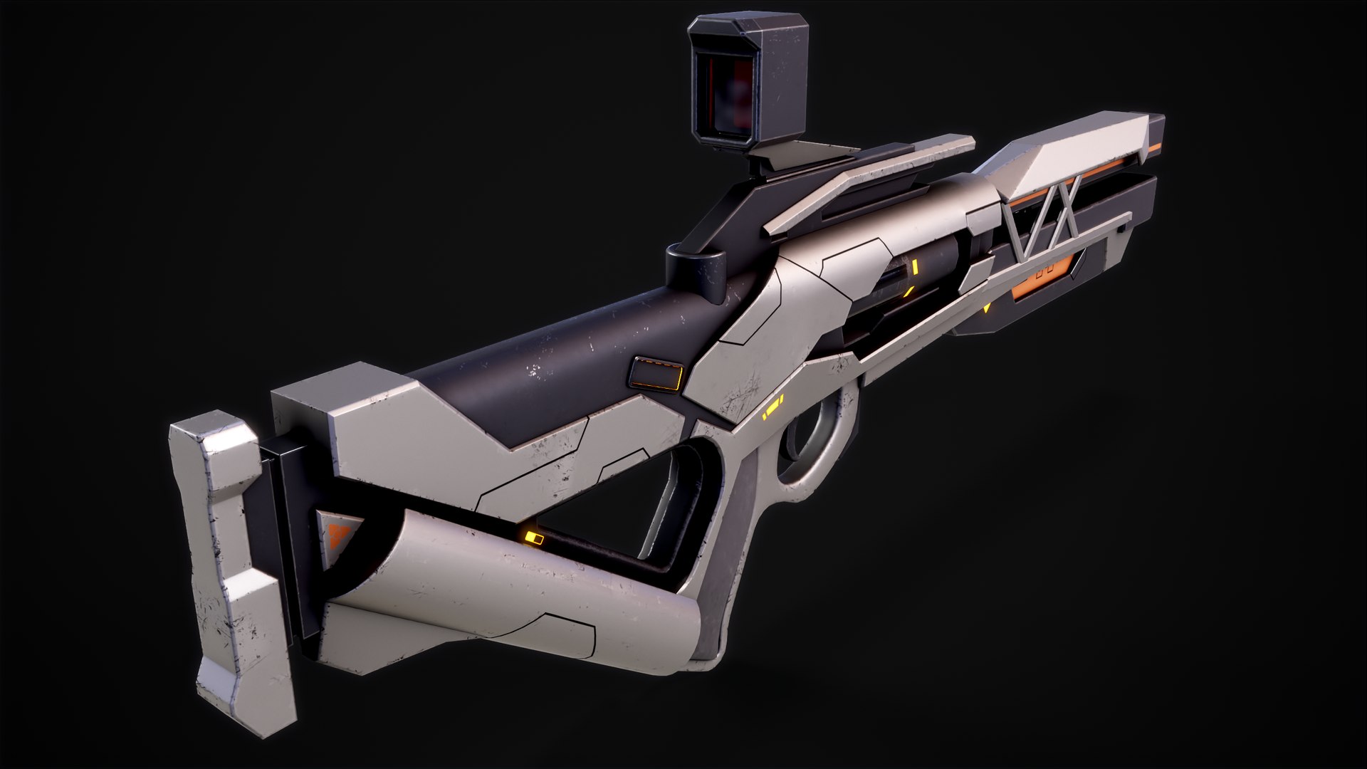 Sci-Fi Railgun Heavy Weapon 04 3D Model - TurboSquid 1908311