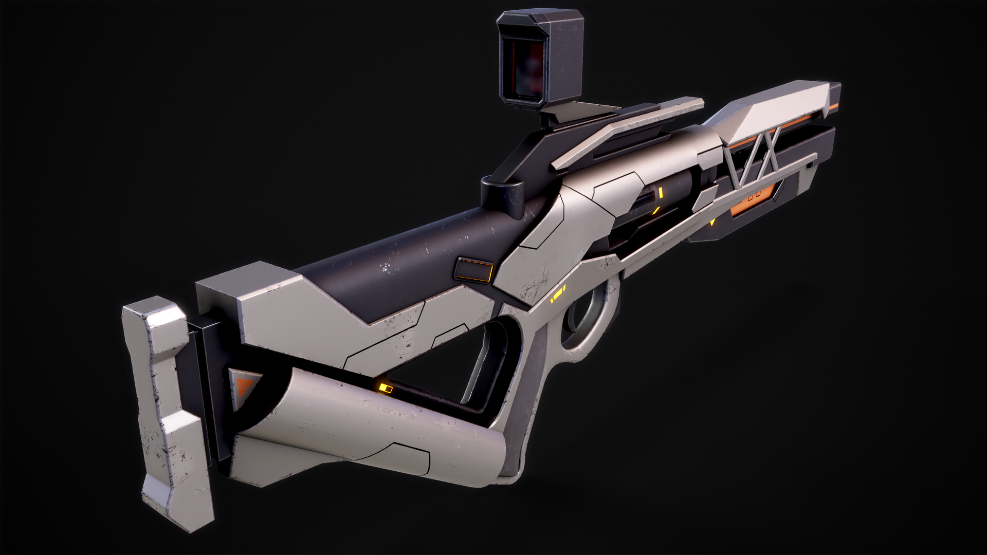 Sci-Fi Railgun Heavy Weapon 04 3D model - TurboSquid 1908311