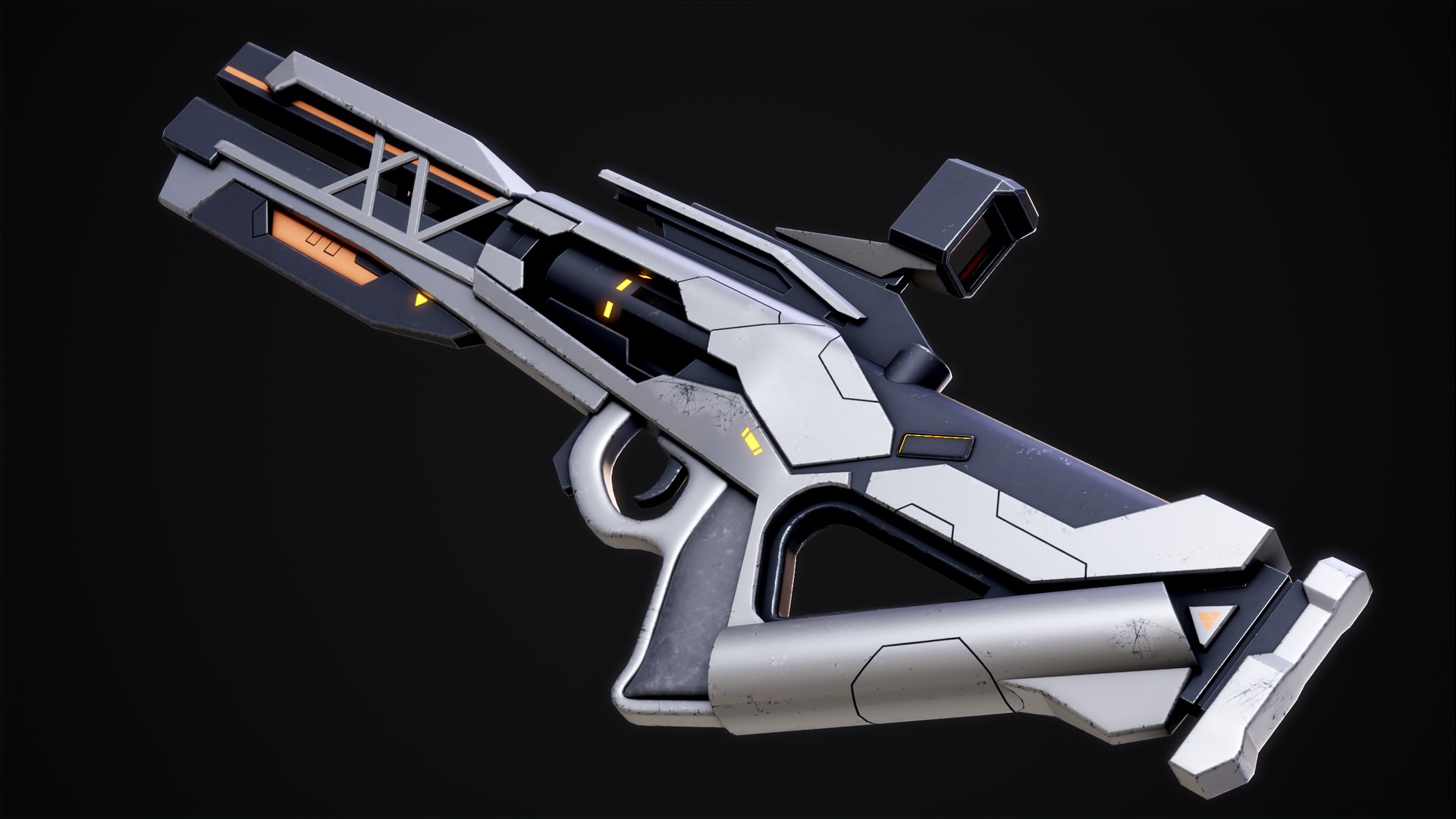 Sci-Fi Railgun Heavy Weapon 04 3D Model - TurboSquid 1908311