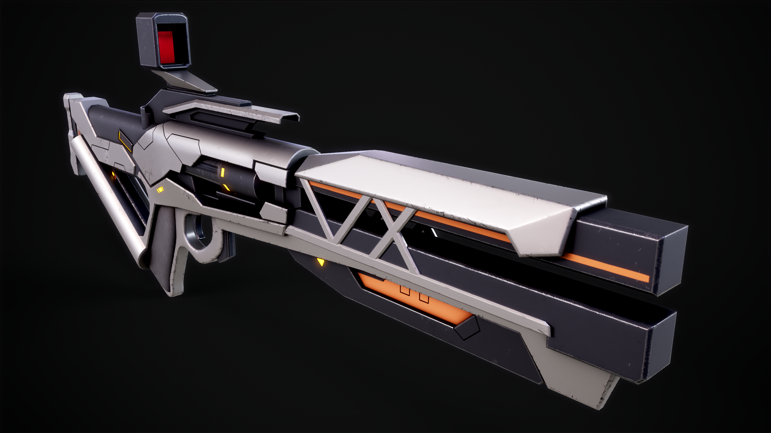 Sci-Fi Railgun Heavy Weapon 04 3D model - TurboSquid 1908311