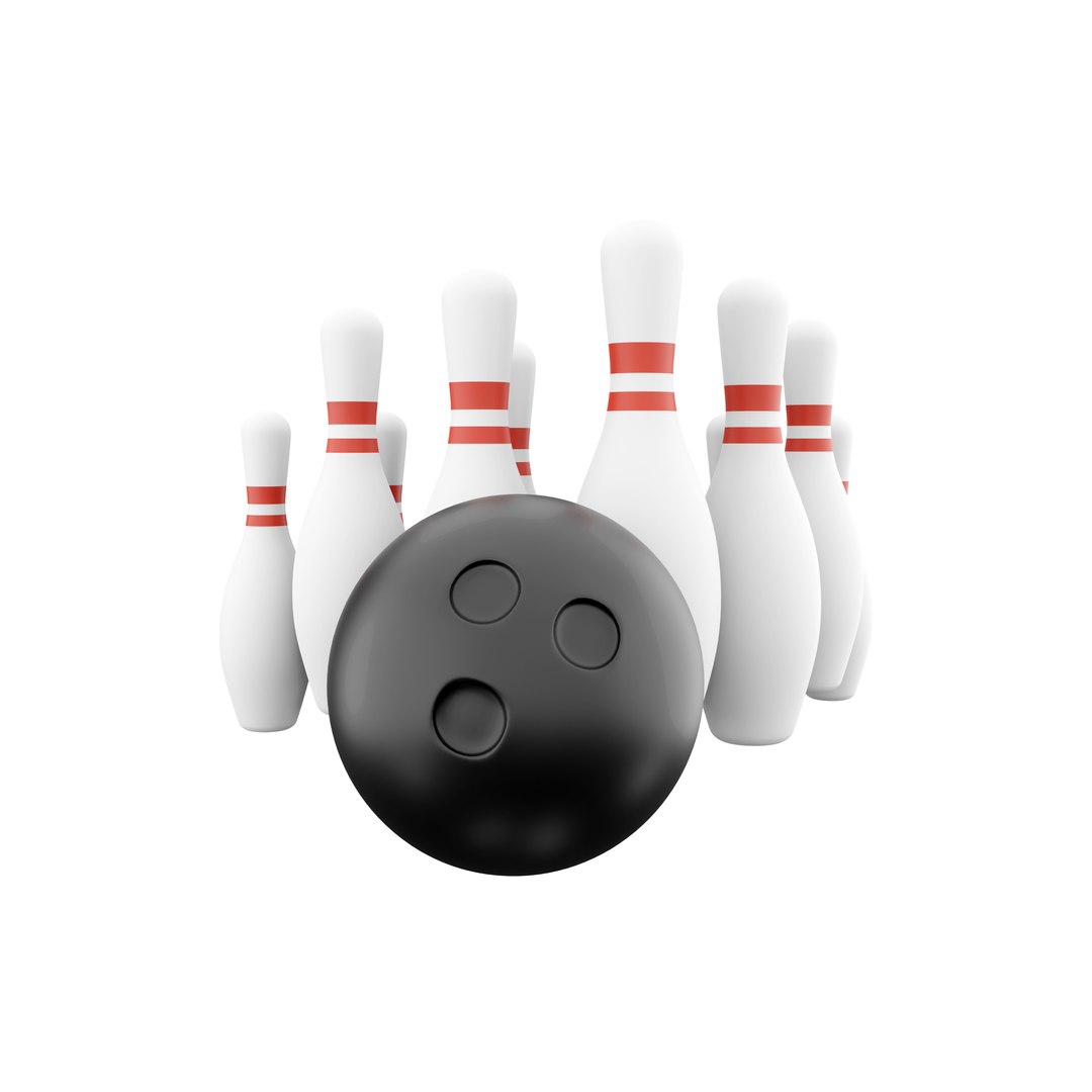 Bowling Icon 3D Model - TurboSquid 2045907