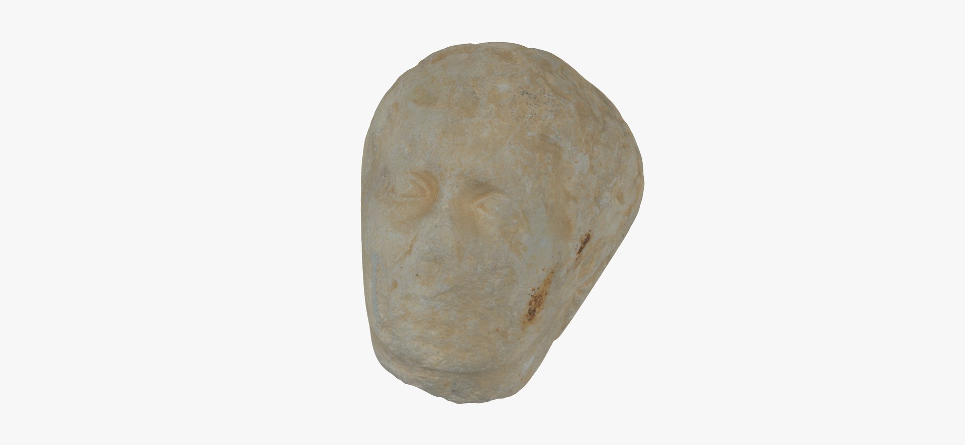 3D Medieval Stone Head Statue 01 RAW Scan - TurboSquid 1794964
