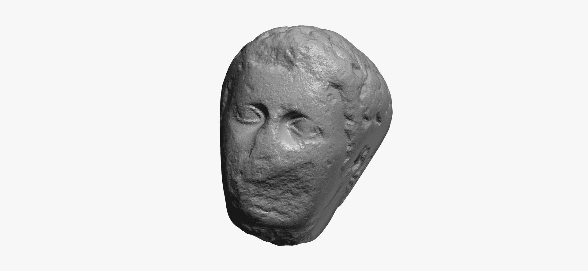 3D Medieval Stone Head Statue 01 RAW Scan - TurboSquid 1794964