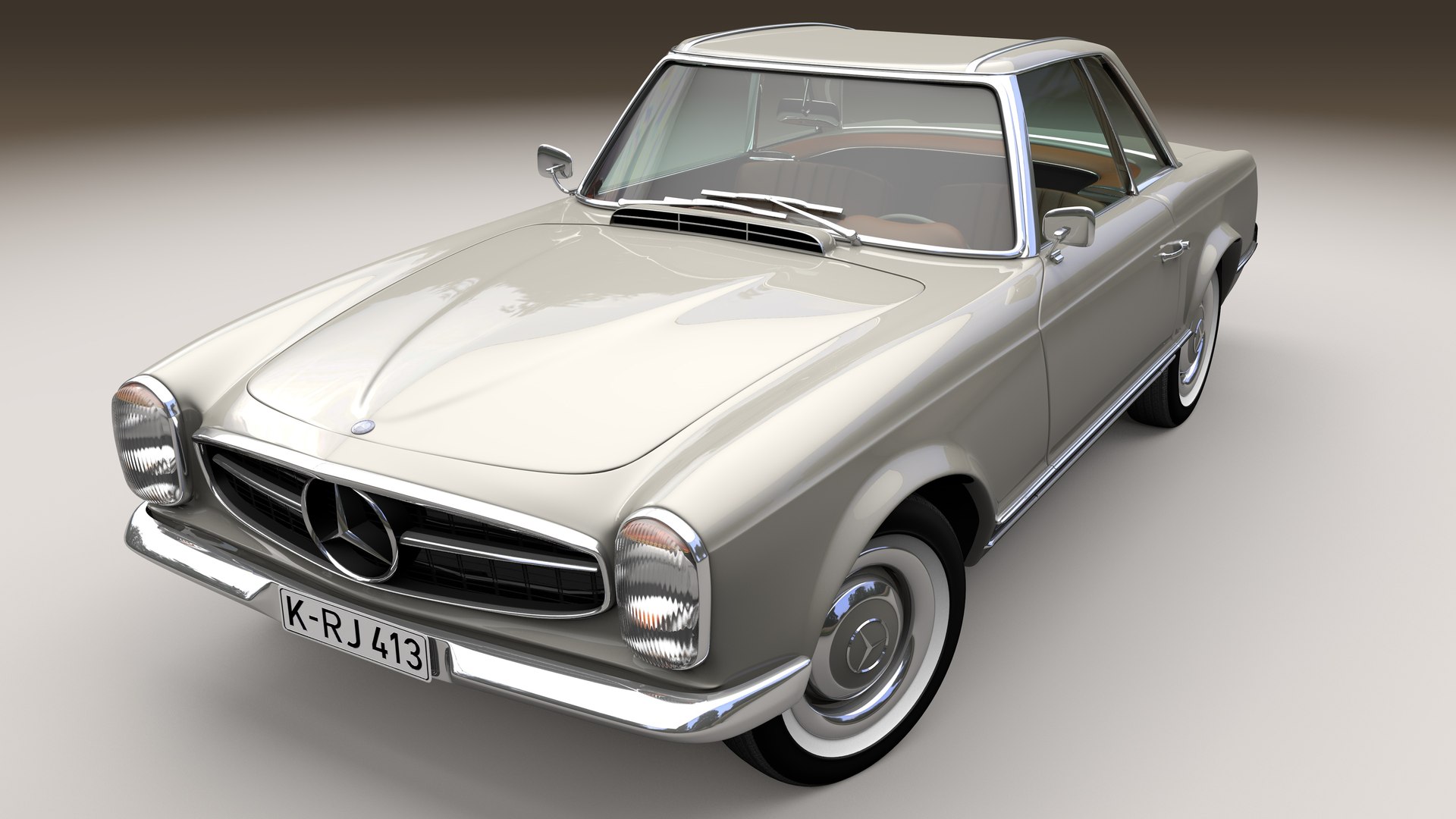 Mercedes Benz 230 SL Pagoda 1963 Model - TurboSquid 2004118