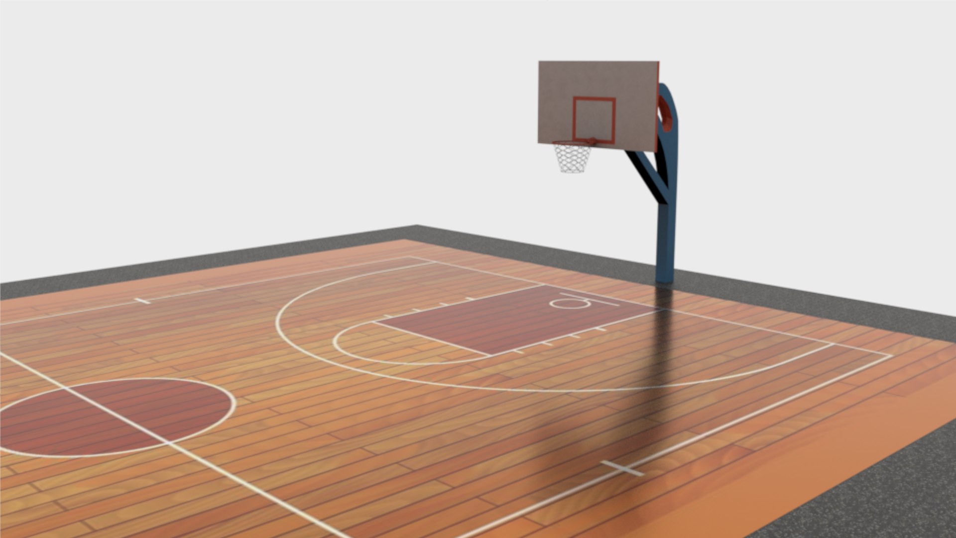 Low Poly Basketball Court 3D - TurboSquid 2163829