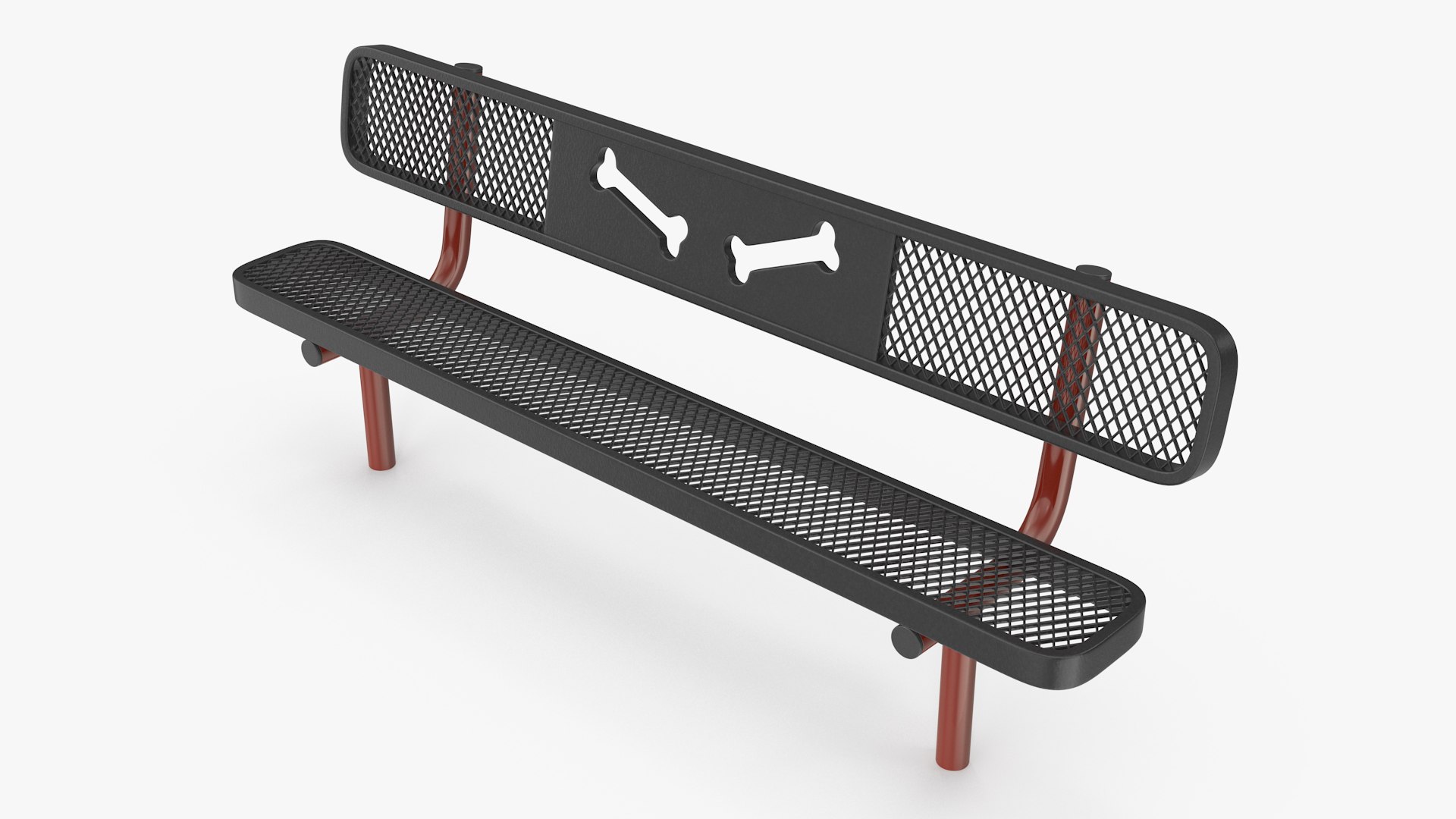 Black Bench for Dog Park 3D model - TurboSquid 2045801