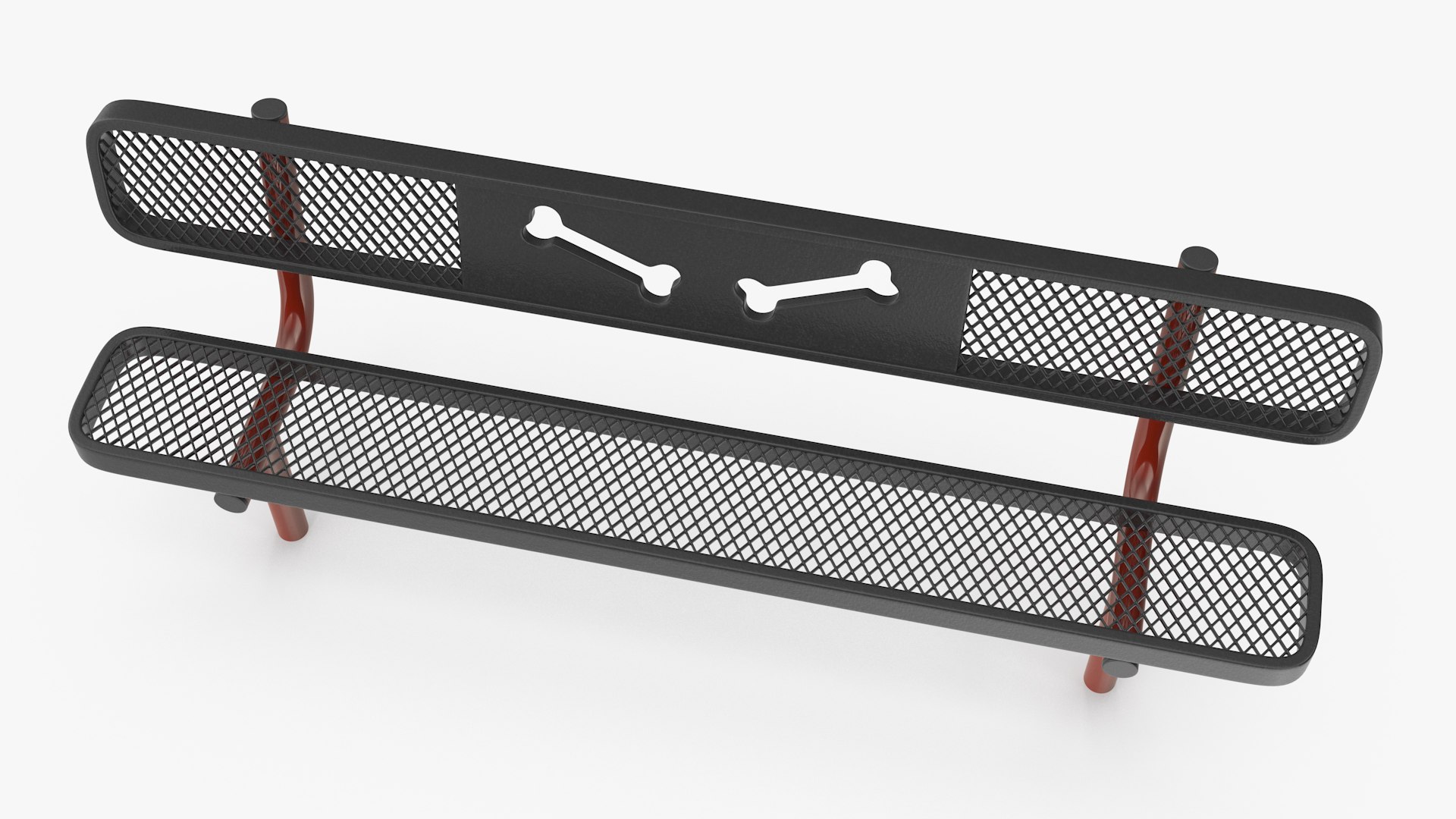 Black Bench For Dog Park 3D Model - TurboSquid 2045801
