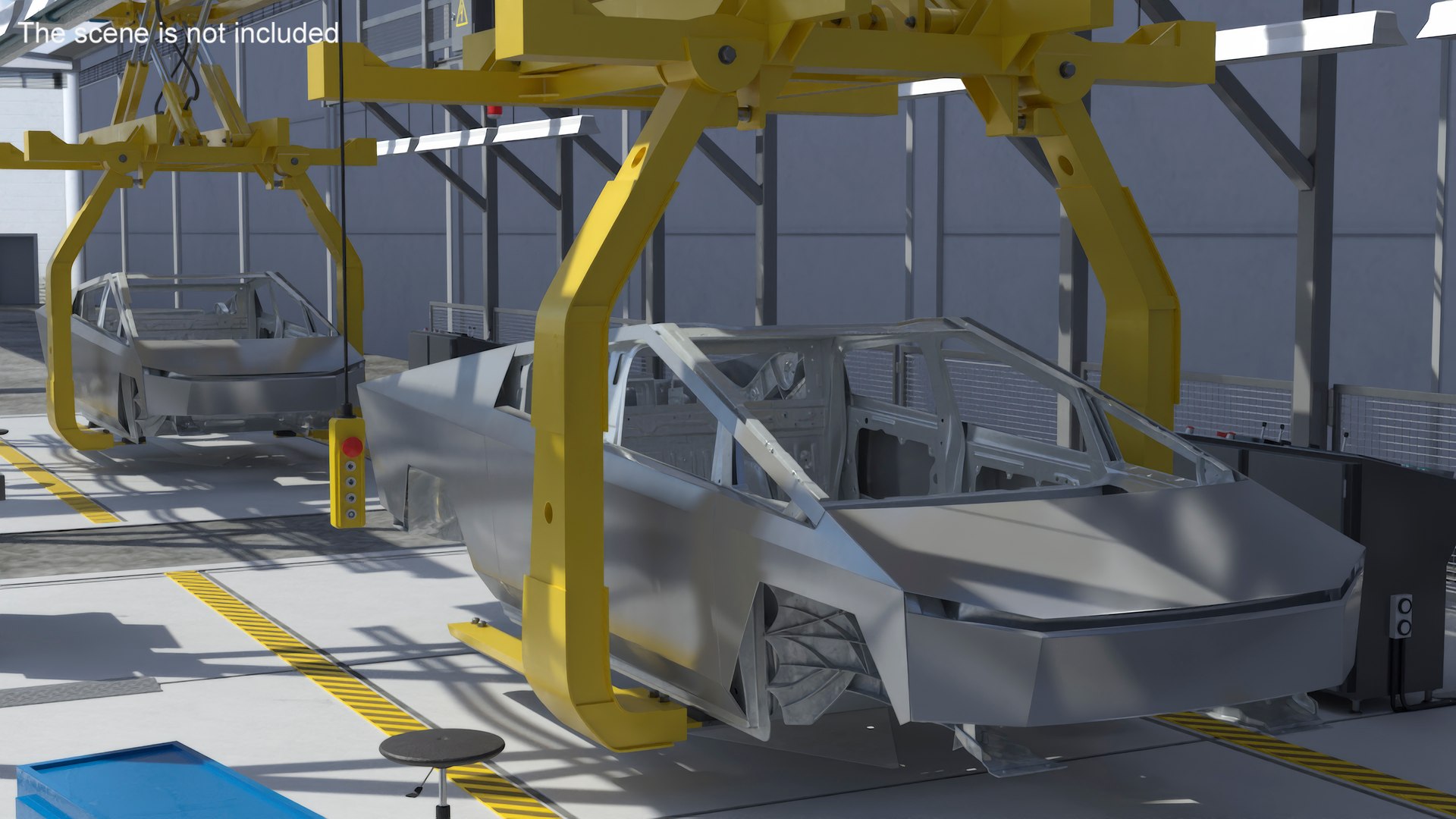 Automatic Cybertruck Body Line 3D Model - TurboSquid 2319340