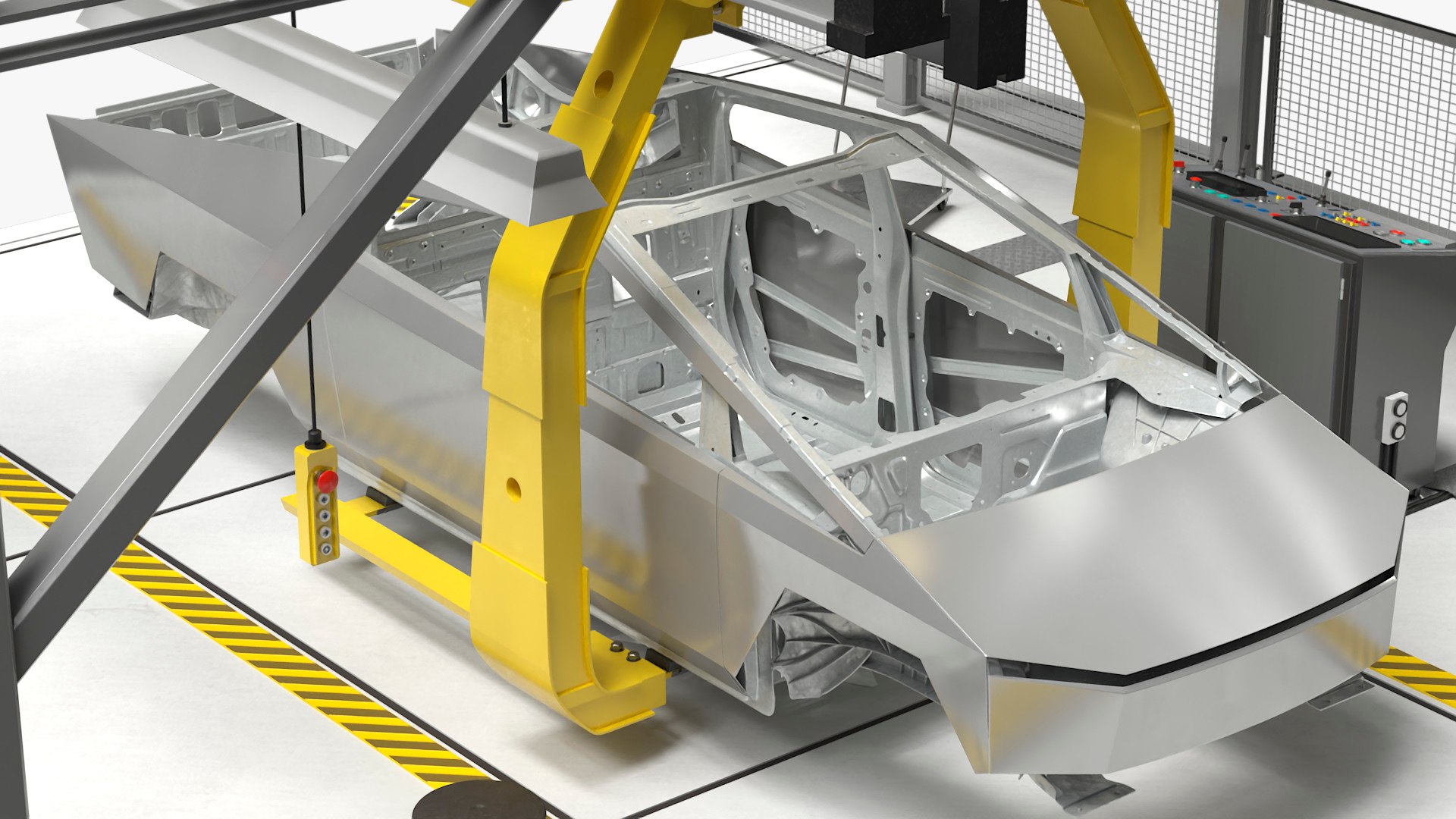 Automatic Cybertruck Body Line 3D Model - TurboSquid 2319340