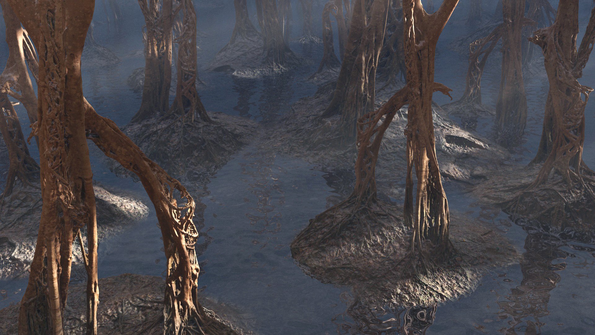 3d Wetlands Forest Model