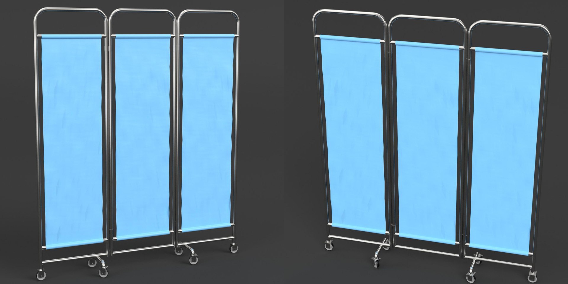 Hospital Ward Privacy Screen 3D - TurboSquid 1658347