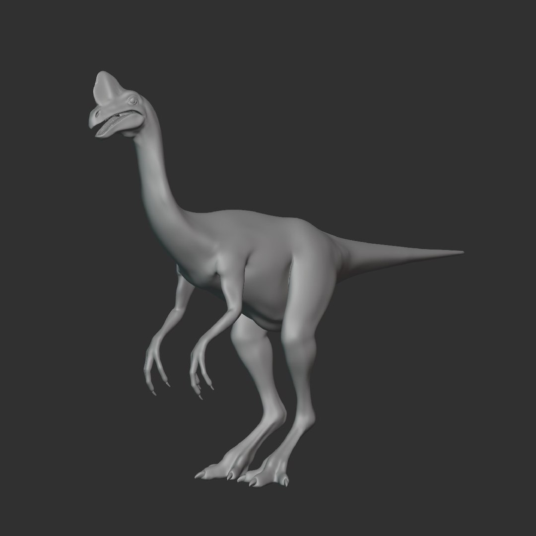 Oviraptor Basemesh Low Poly Modelo 3D - TurboSquid 1994710