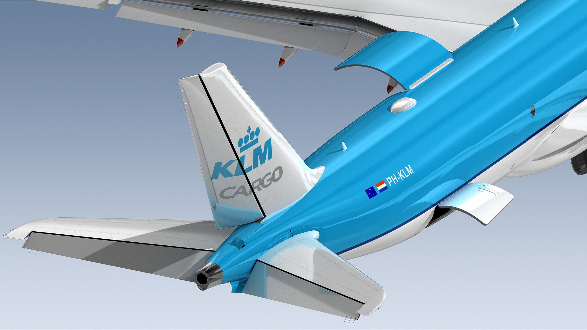 3D Model Airbus A350F KLM Cargo - TurboSquid 2392606