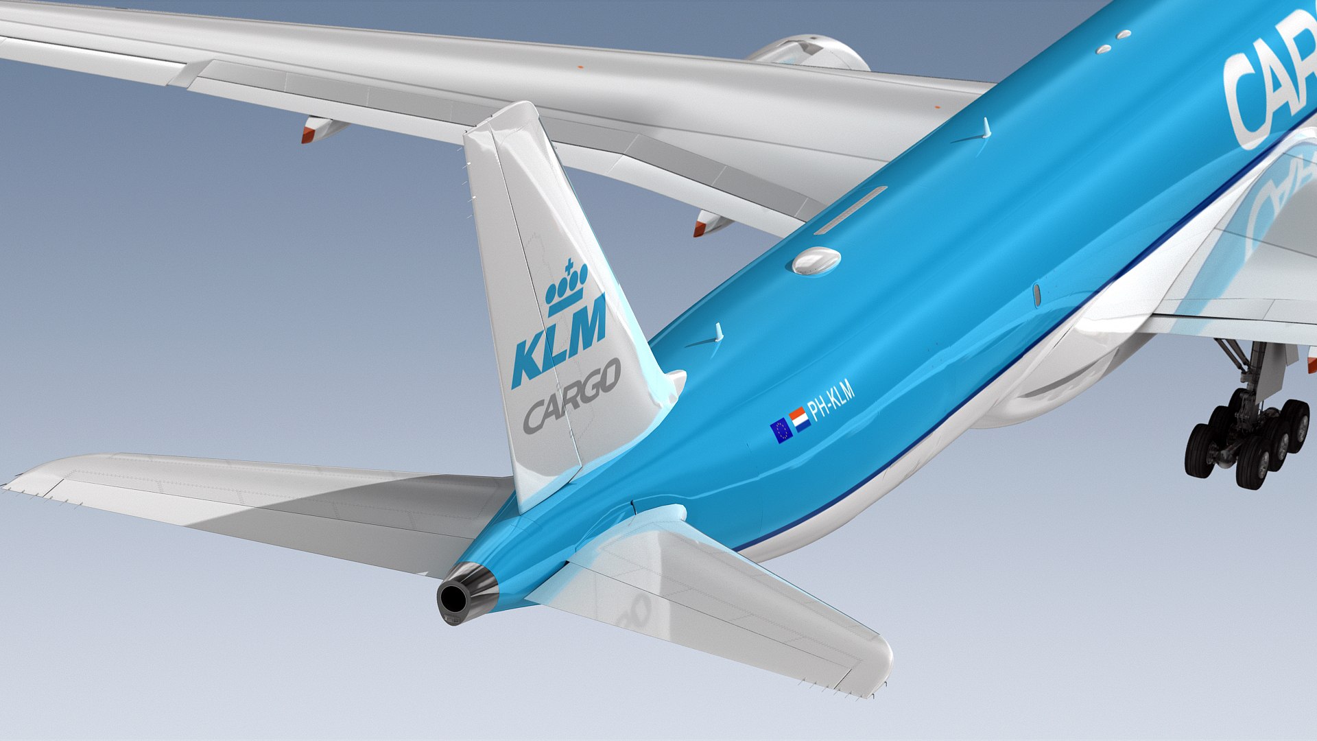 3D Model Airbus A350F KLM Cargo - TurboSquid 2392606