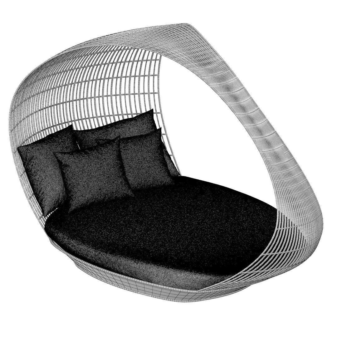 Amata Open Weave Daybed Model - TurboSquid 1899177