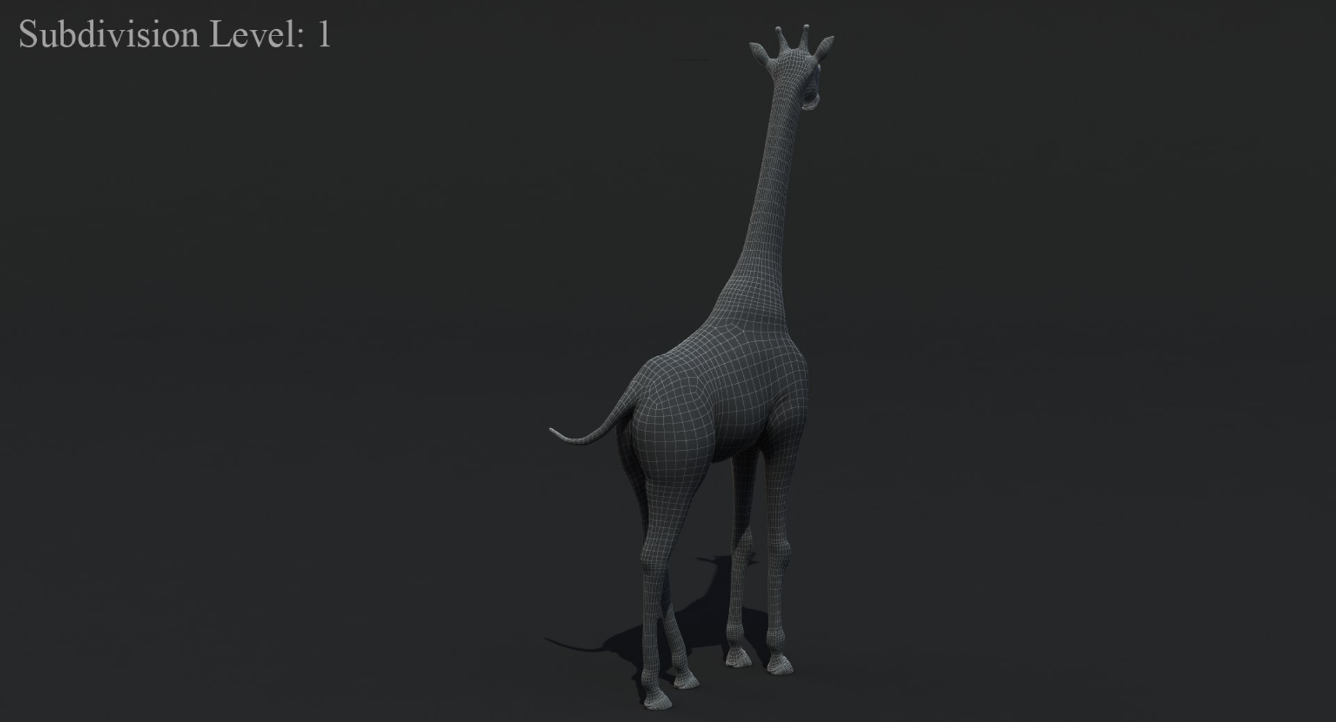 Realistic Giraffe Rig 3d Model