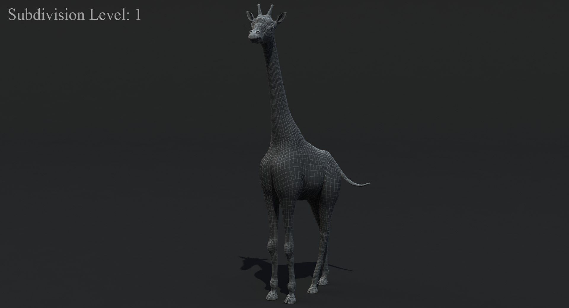 Realistic Giraffe Rig 3d Model