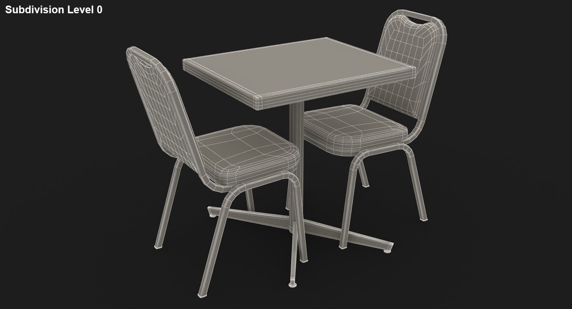 Restaurant Table Single 3D Model - TurboSquid 1285047