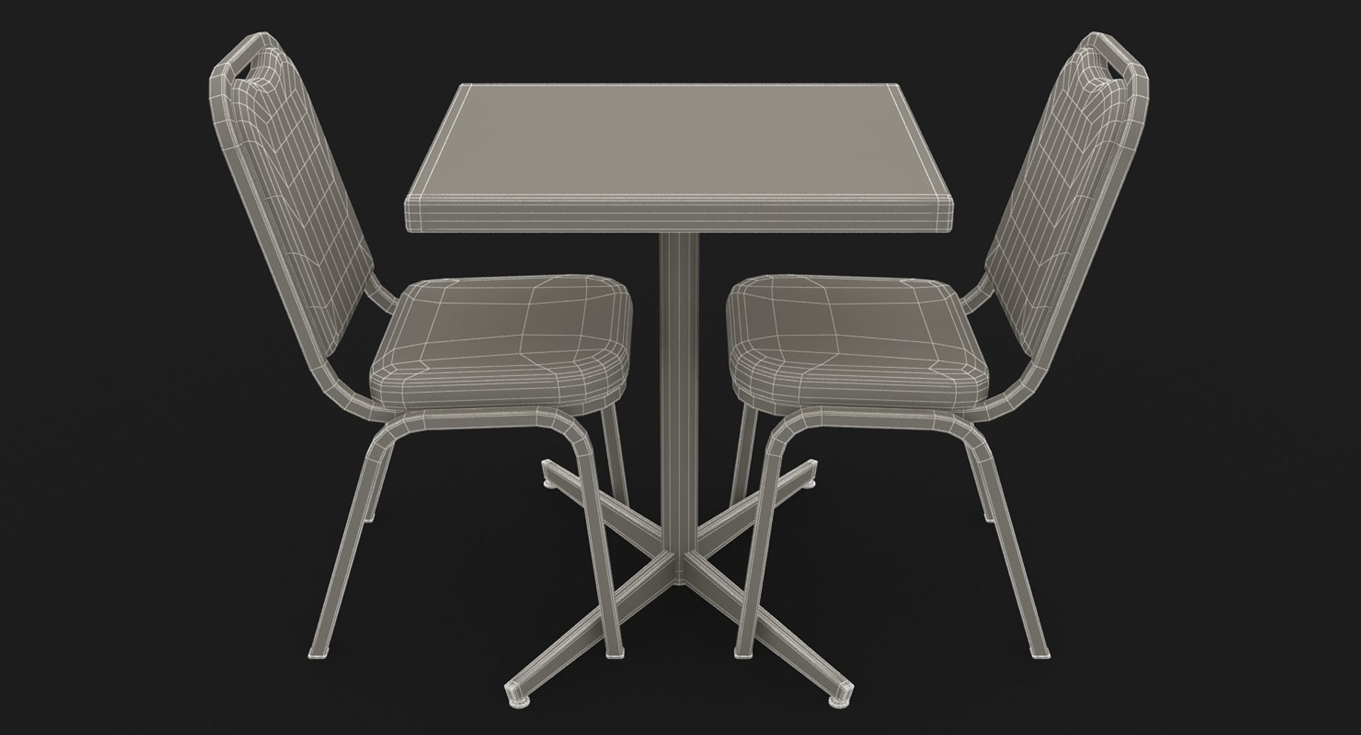 Restaurant Table Single 3D Model - TurboSquid 1285047