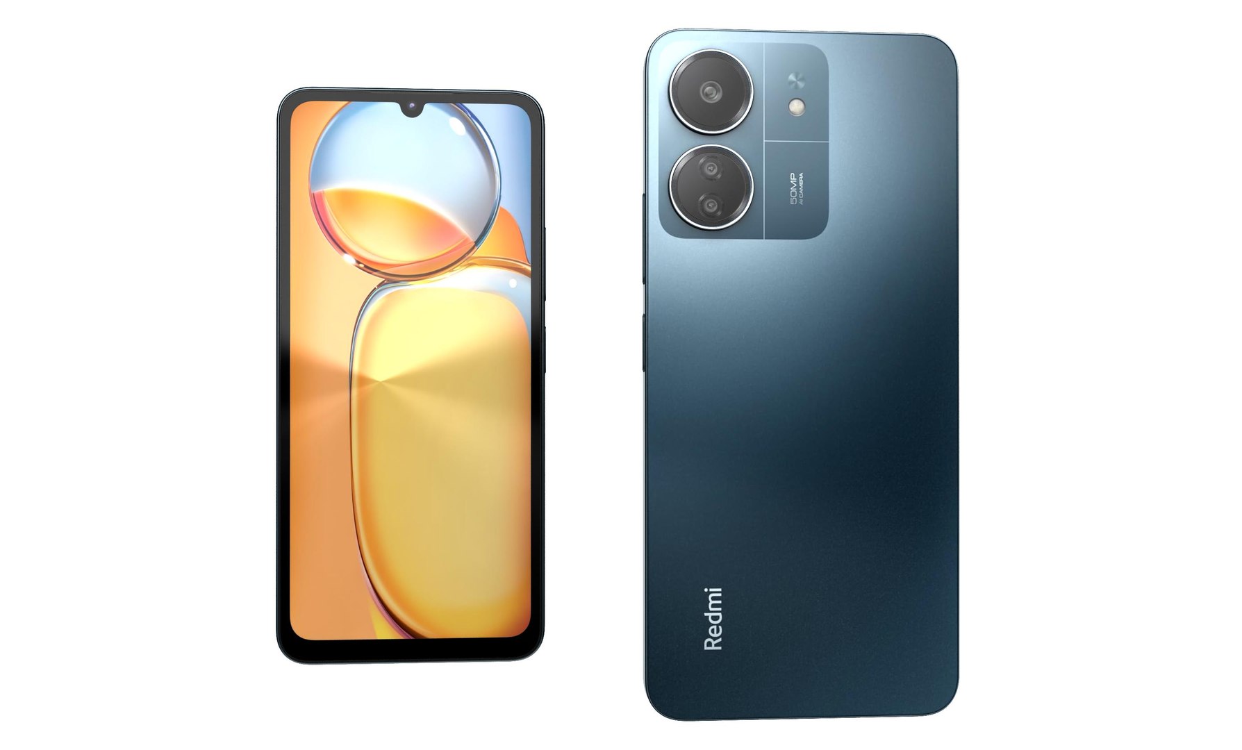 3D Xiaomi Redmi 13C Blue Model - TurboSquid 2149998