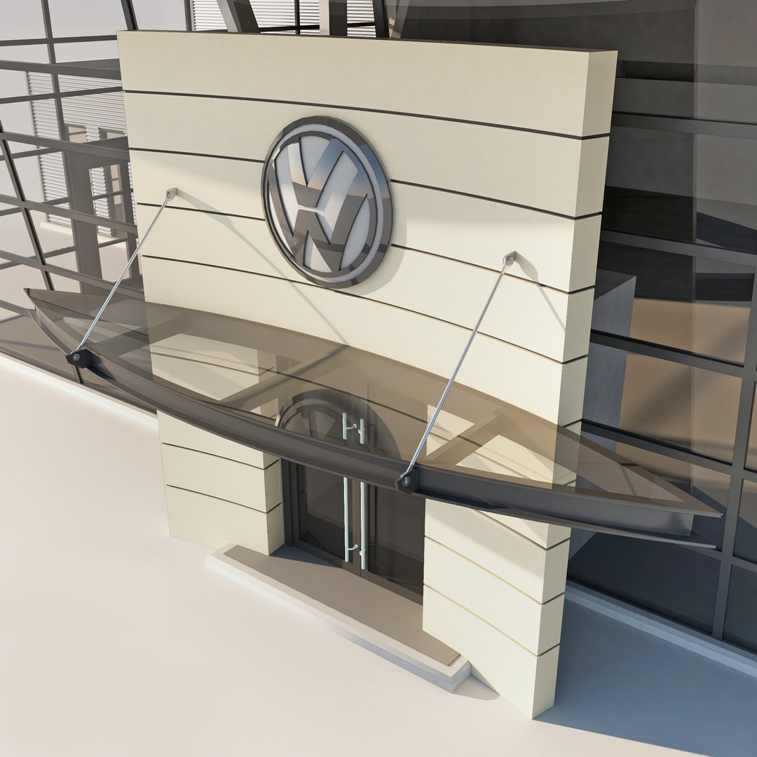 3D Volkswagen Office Building- Without Textures Model - TurboSquid 2096501