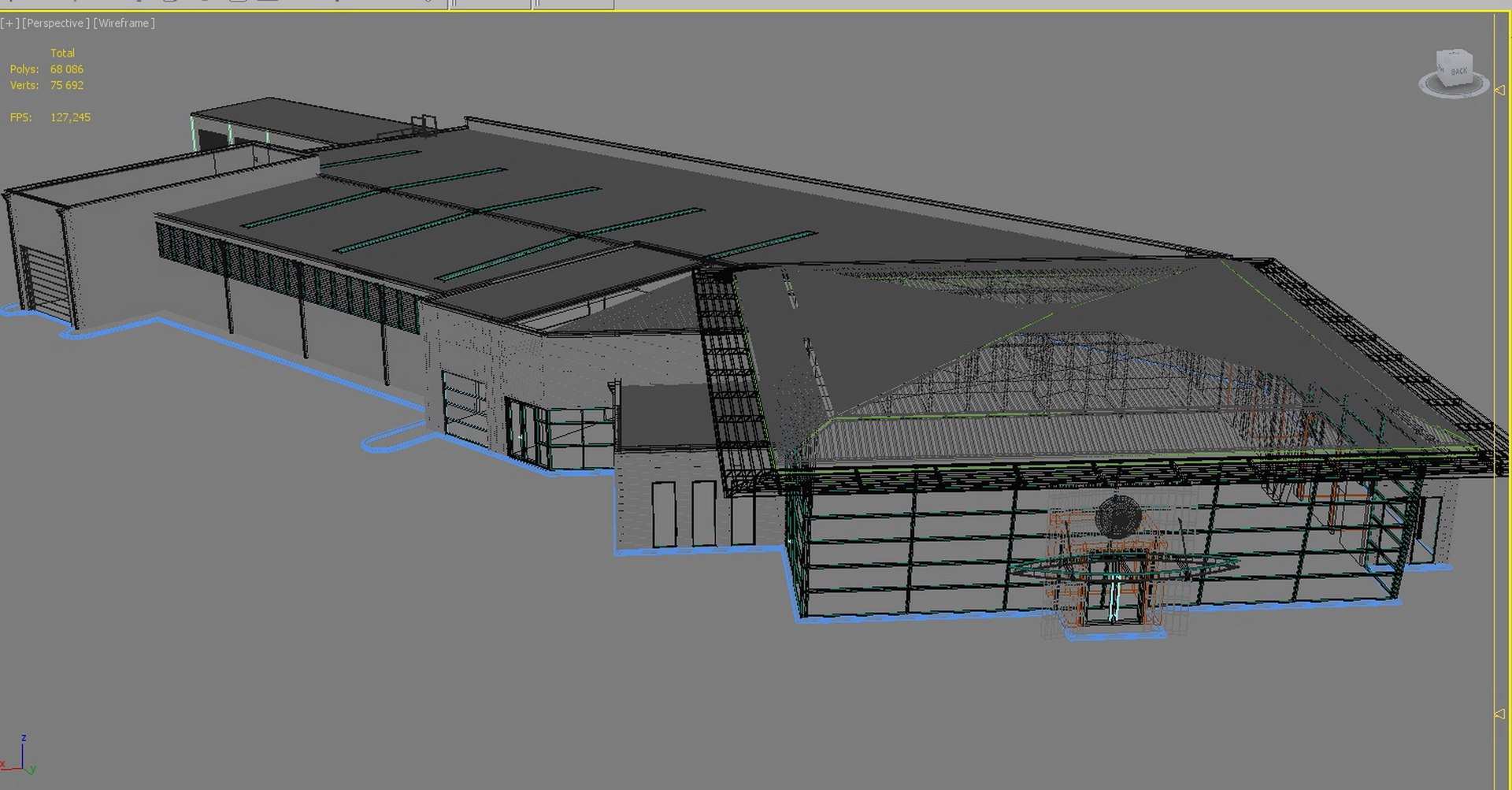 3D Volkswagen Office Building- Without Textures Model - TurboSquid 2096501