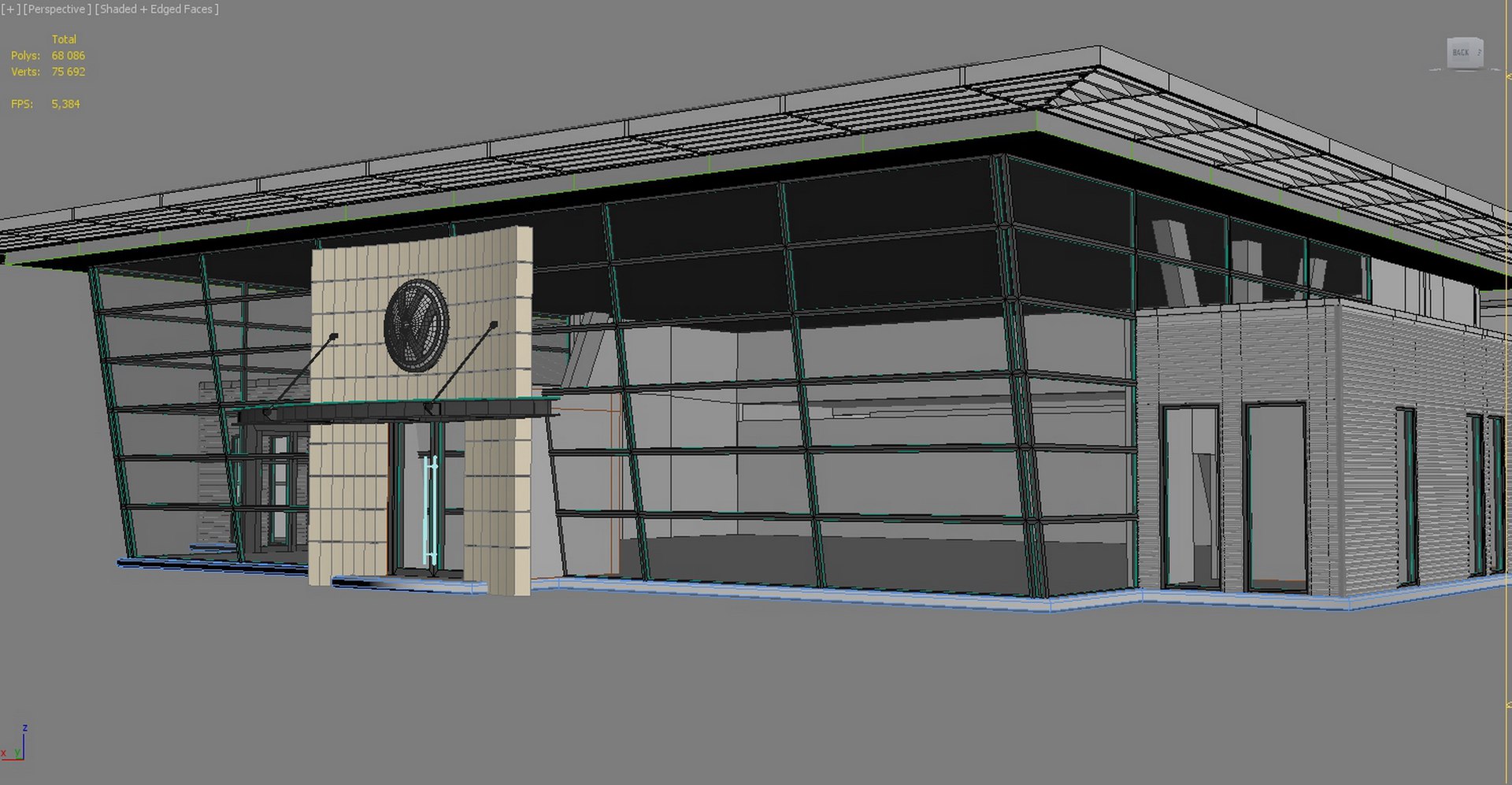 3D Volkswagen Office Building- Without Textures Model - TurboSquid 2096501