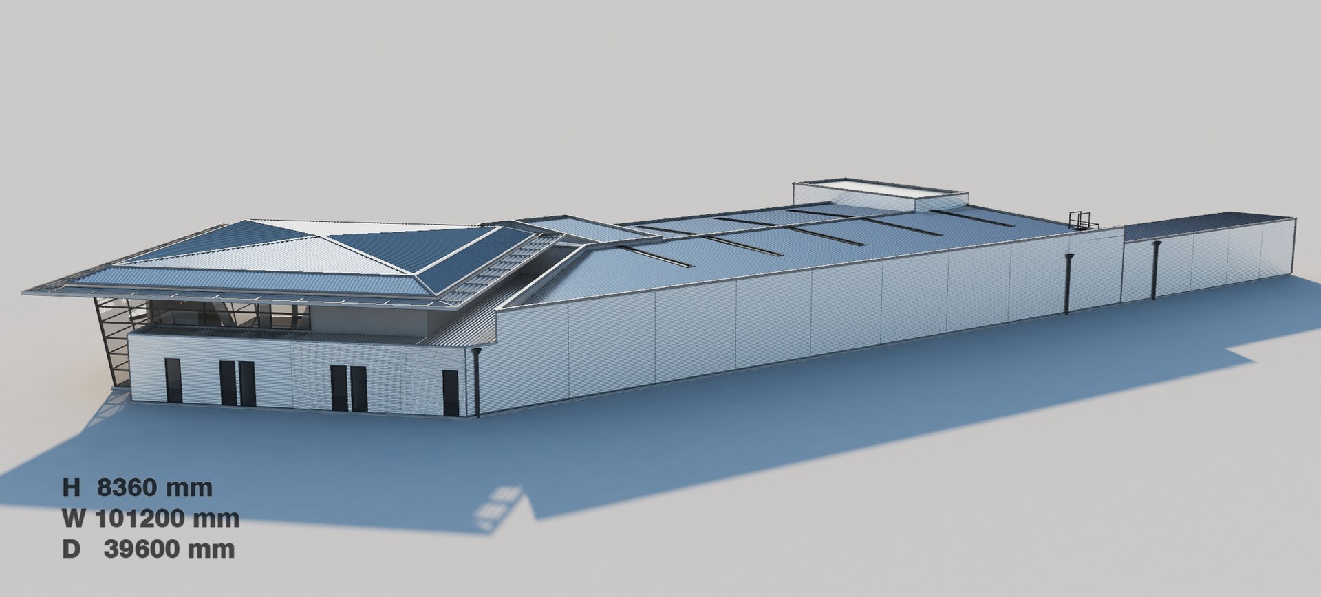 3D Volkswagen Office Building- Without Textures Model - TurboSquid 2096501