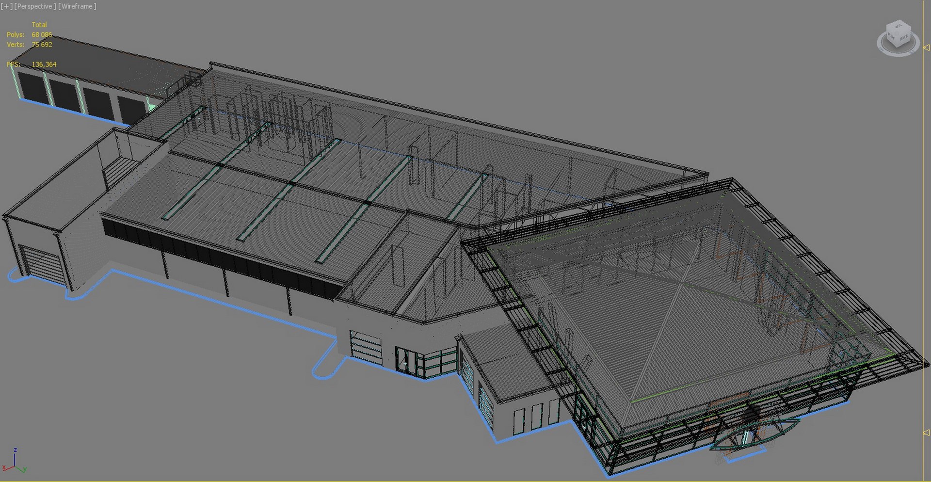 3D Volkswagen Office Building- Without Textures Model - TurboSquid 2096501