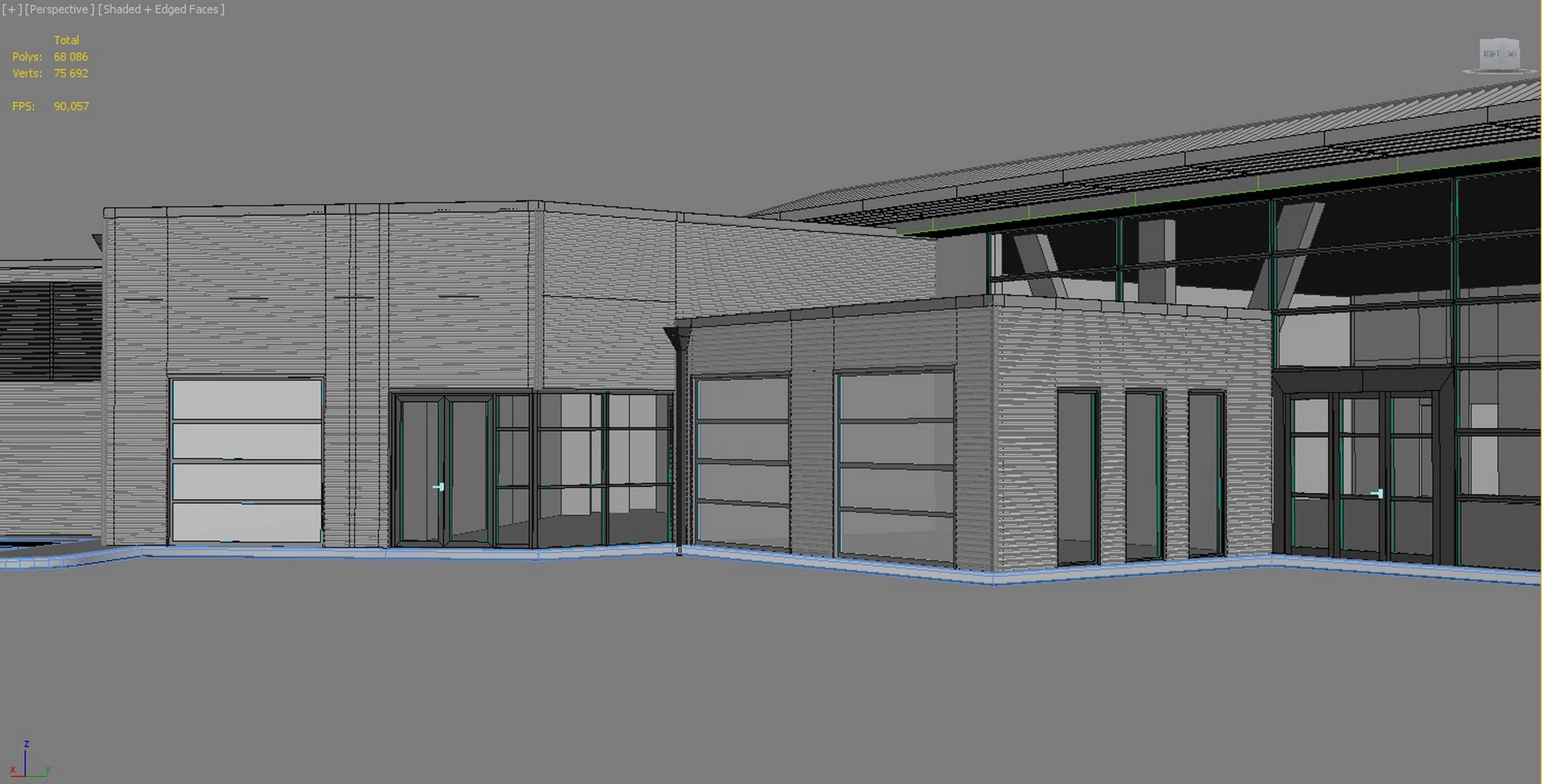 3D Volkswagen Office Building- Without Textures Model - TurboSquid 2096501