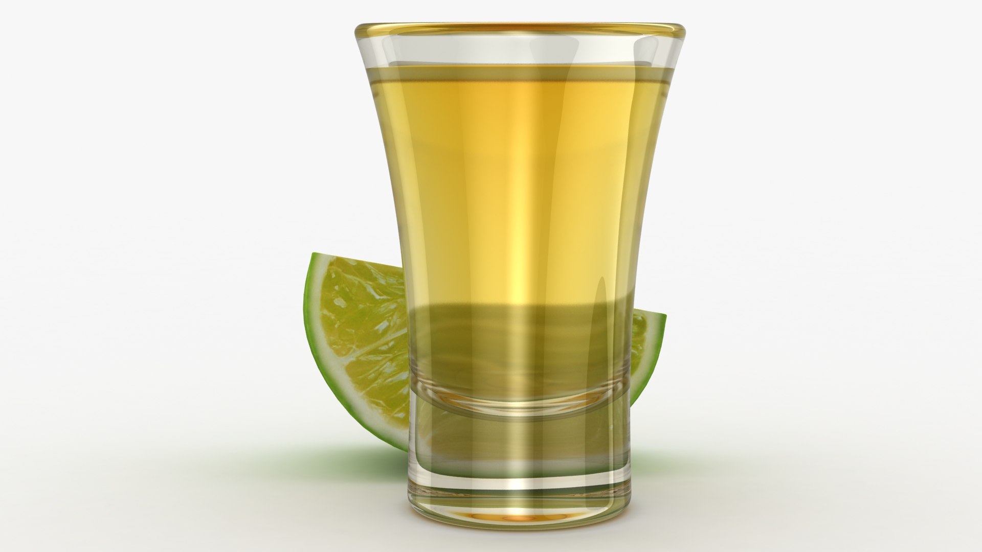 3D Model Realistic Gold Tequila Shot - TurboSquid 1560267