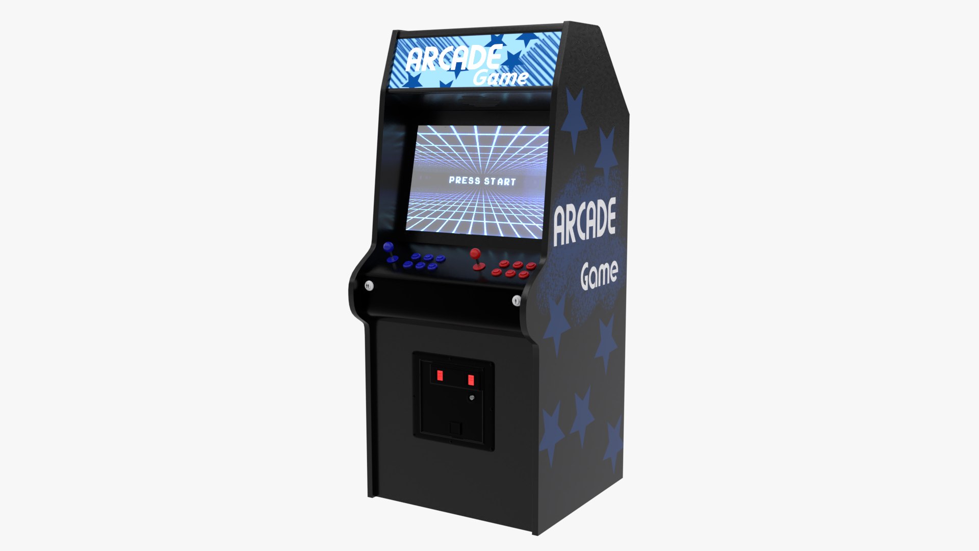 3D Classic Arcade Machine Model - TurboSquid 1495906