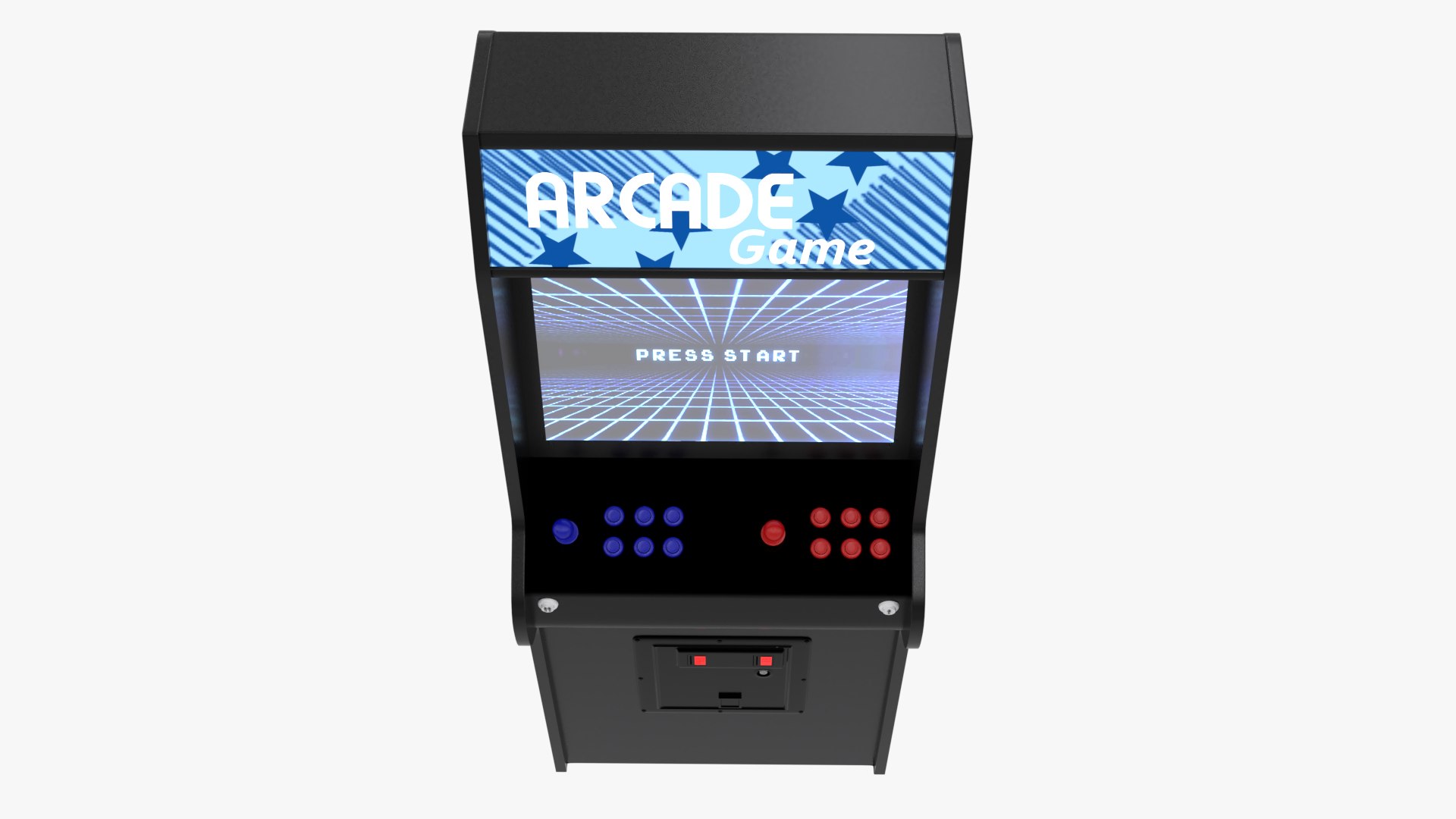 3D Classic Arcade Machine Model - TurboSquid 1495906