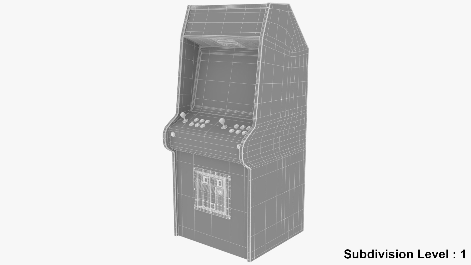 3D Classic Arcade Machine Model - TurboSquid 1495906