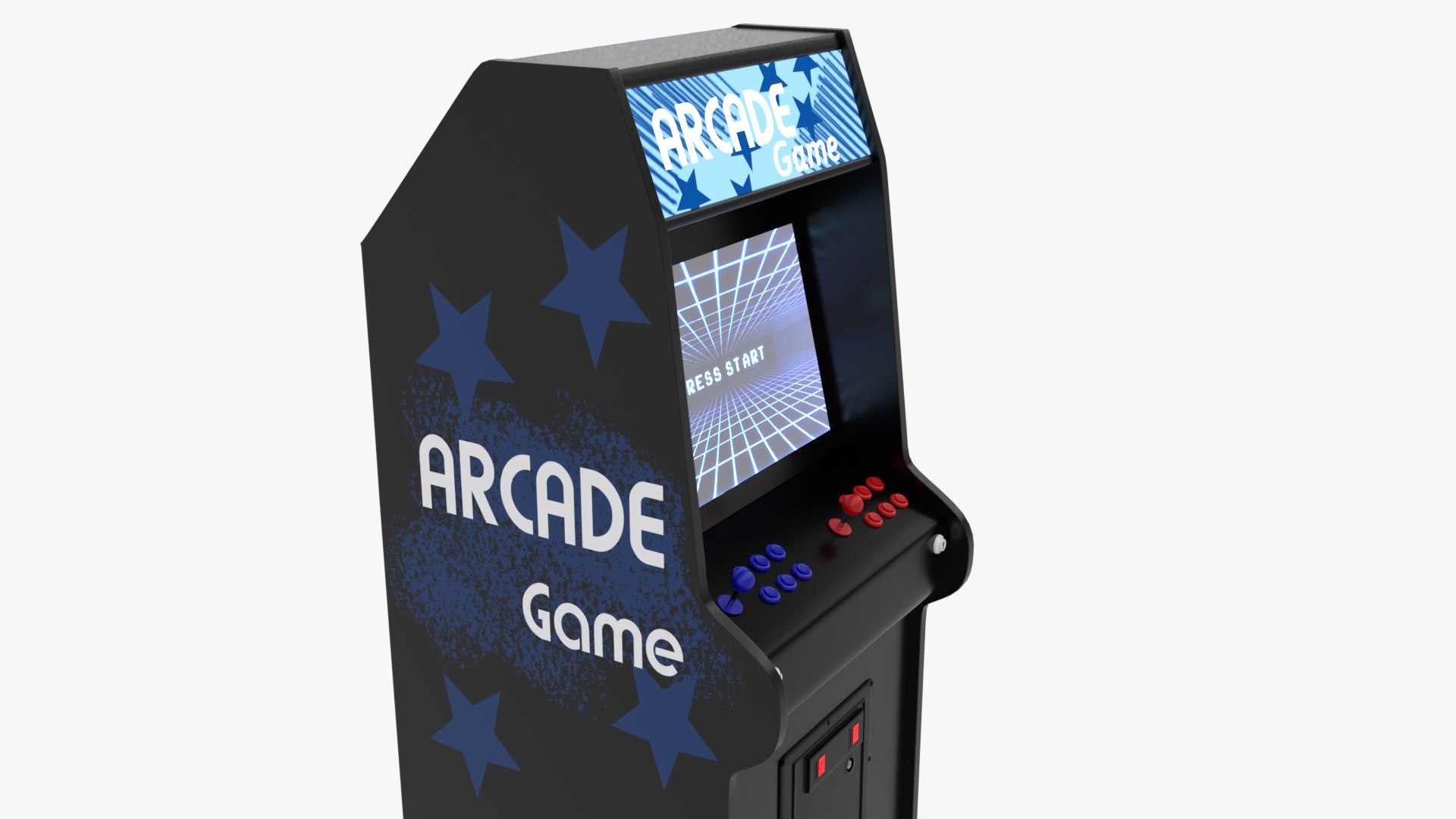 3D Classic Arcade Machine Model - TurboSquid 1495906