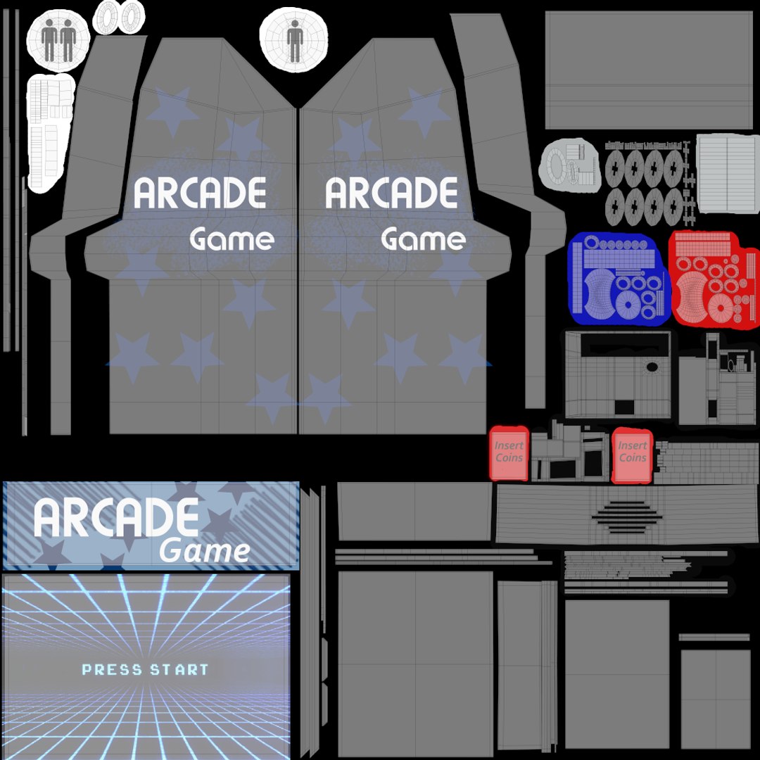 3D Classic Arcade Machine Model - TurboSquid 1495906