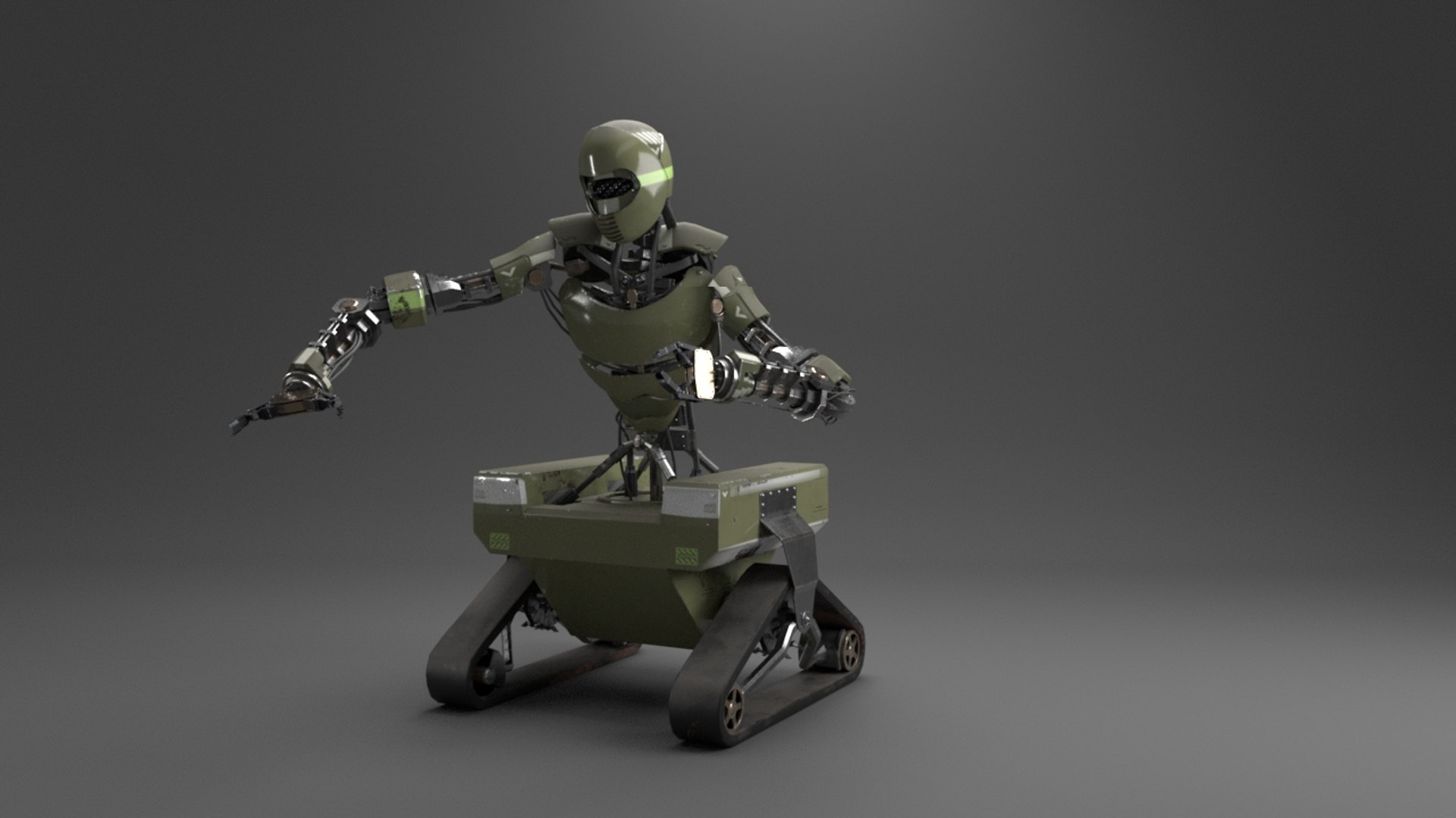 3D Model Army Robot Rig - TurboSquid 1310723