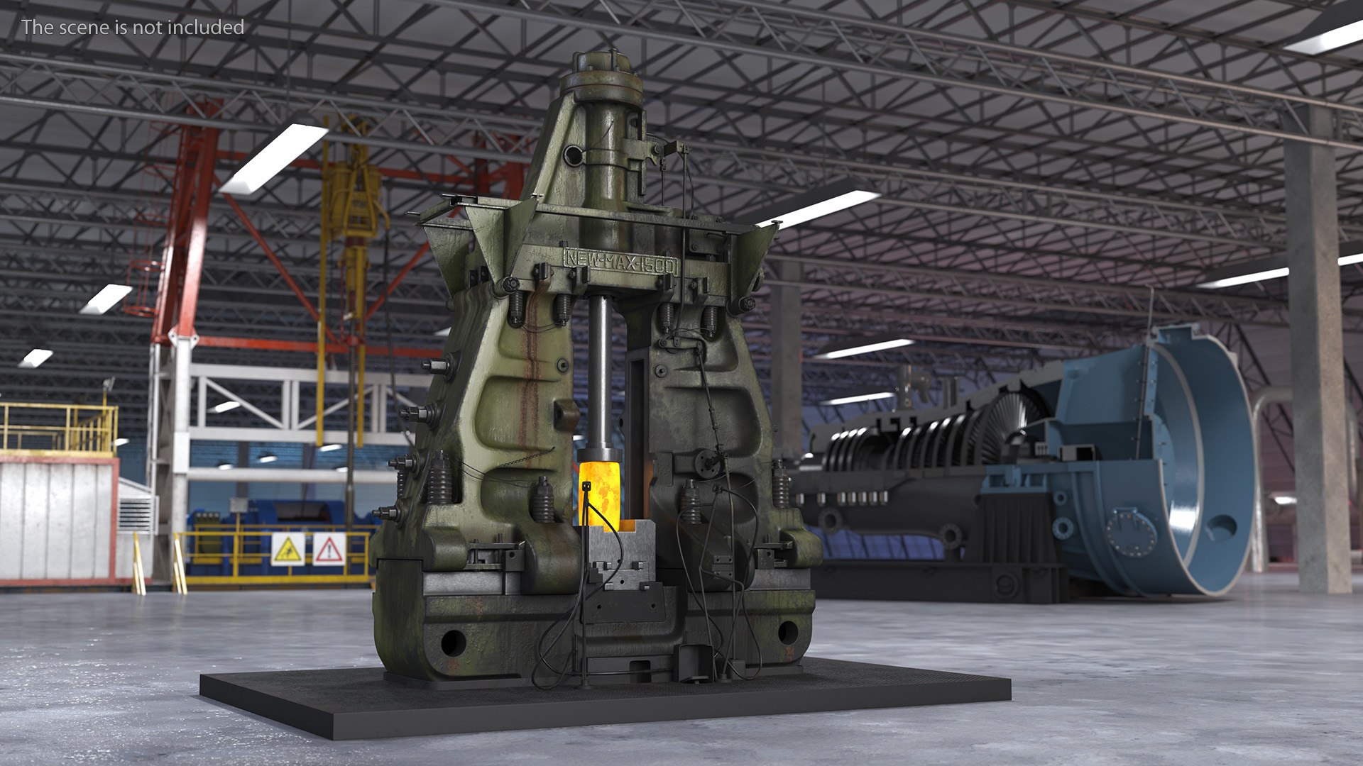 3D Pneumatic Forging Hammer Machine Old - TurboSquid 2253916