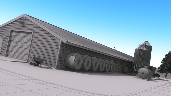 3D chicken farm barn 1 - TurboSquid 1673617
