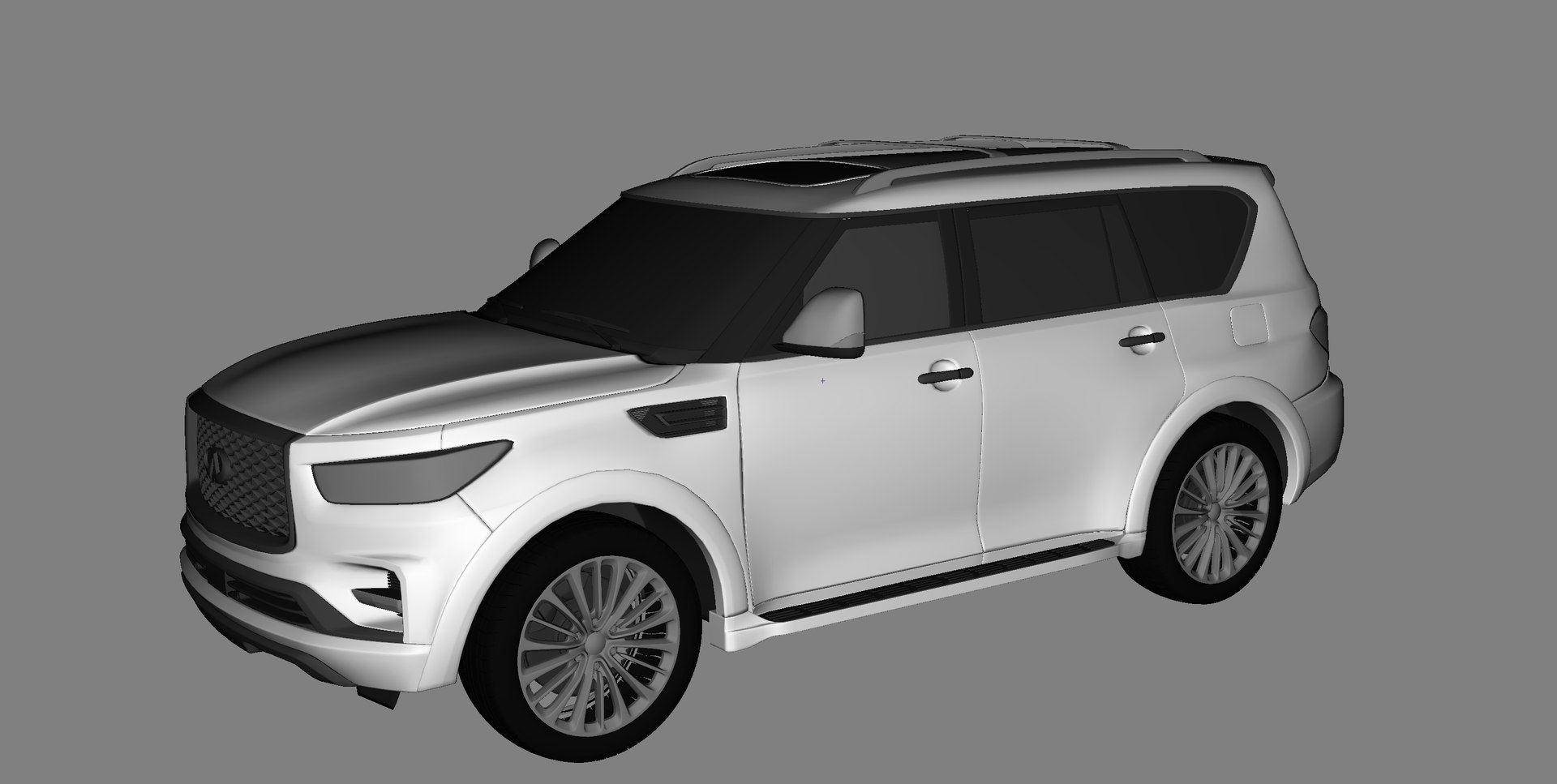 3D Model INFINITI QX80 Vray 2013 Full-size Luxury SUV - TurboSquid 2300390