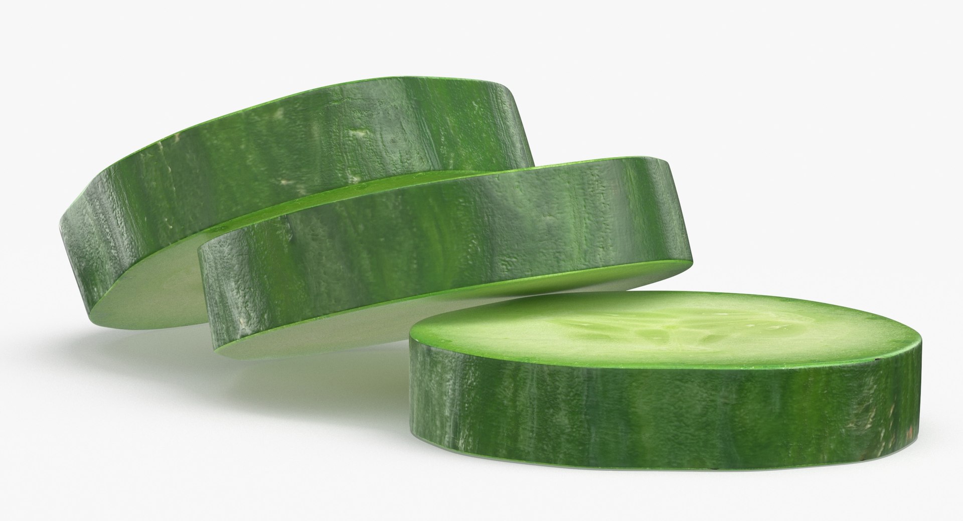 3D Prop 17 Cucumber Slices Type 03 - TurboSquid 2238735