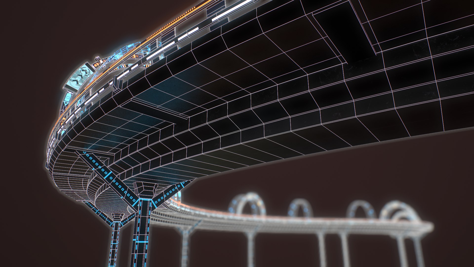 Modular sci-fi highway 3D - TurboSquid 1594313