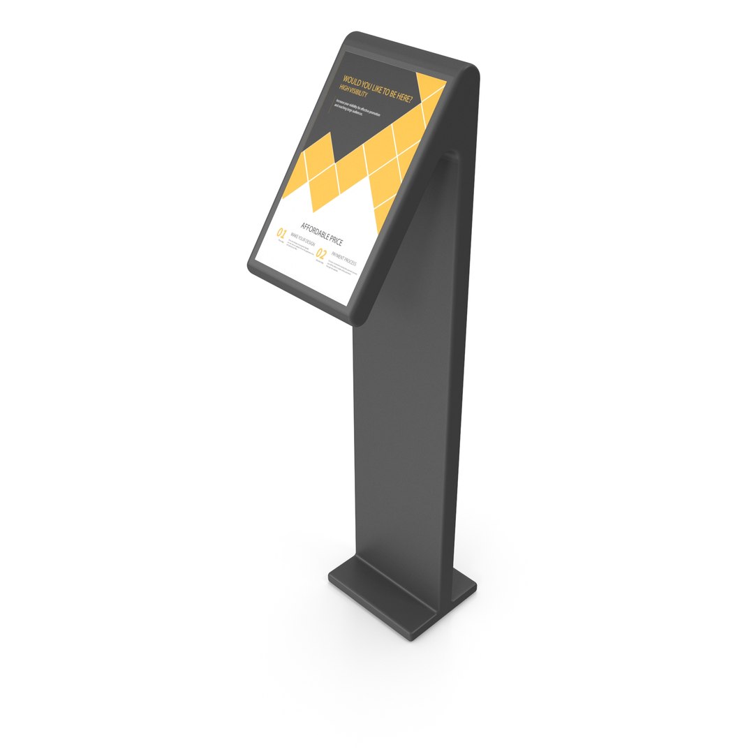 Sleek 3D Kiosk Model Model - TurboSquid 2164284