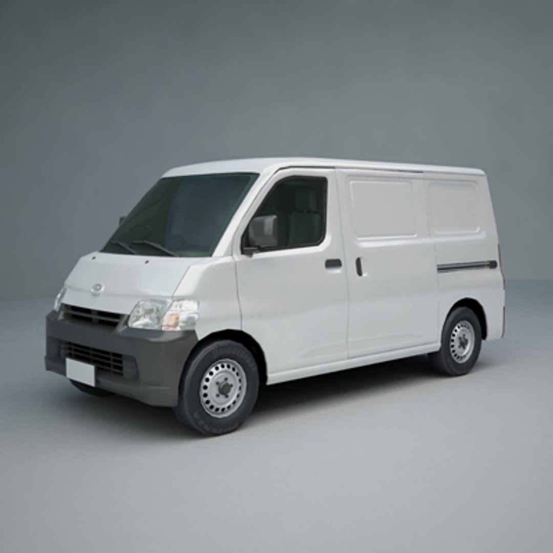 3d Van Toyota Hiace Model