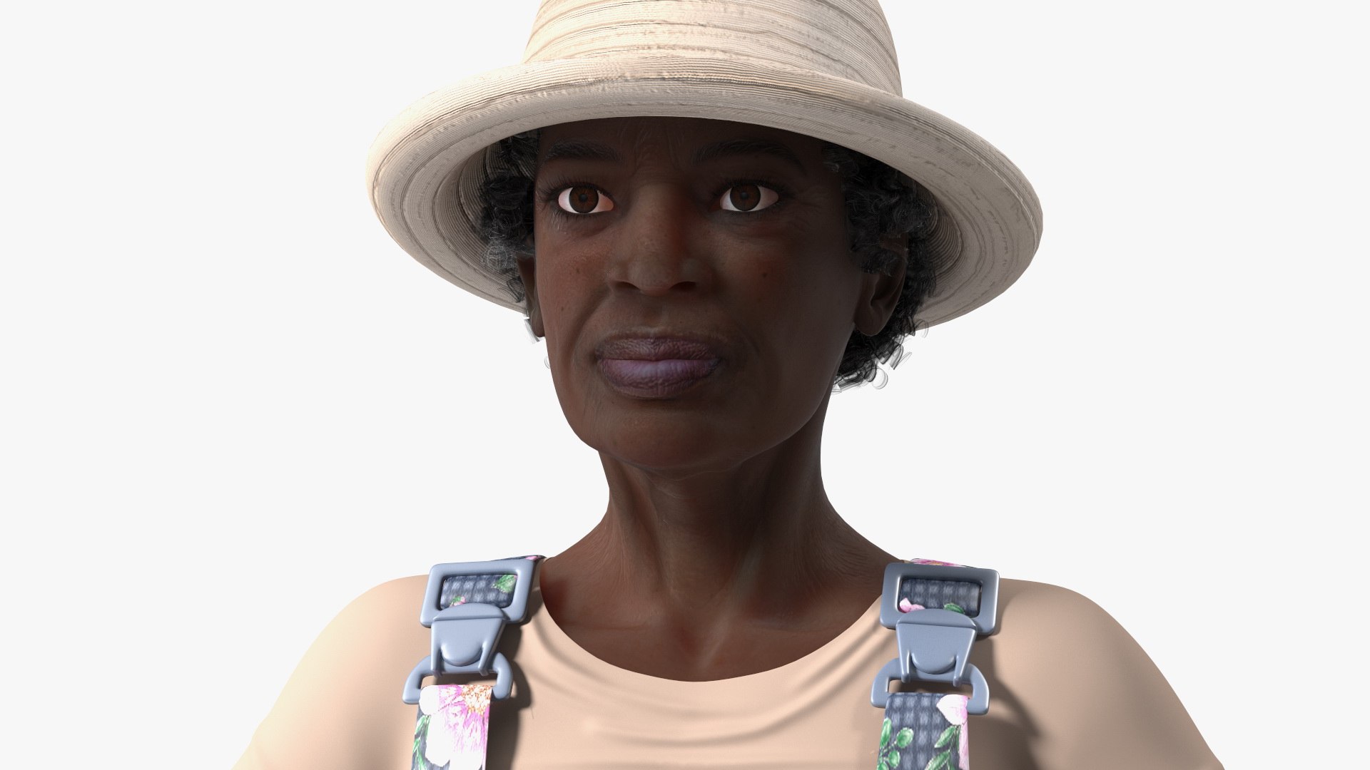 Gardener Afro American Woman Rigged for Modo model - TurboSquid 2012476