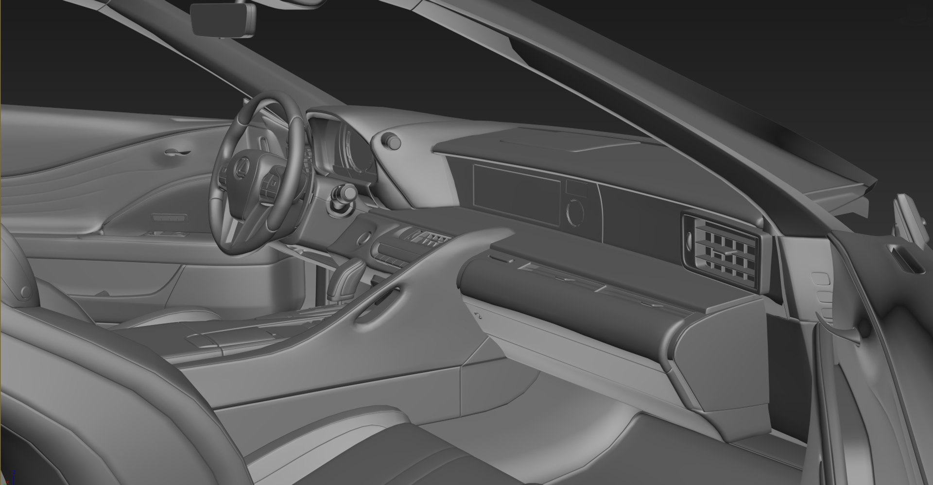 Lexus Car Interior 3D Model - TurboSquid 1390753