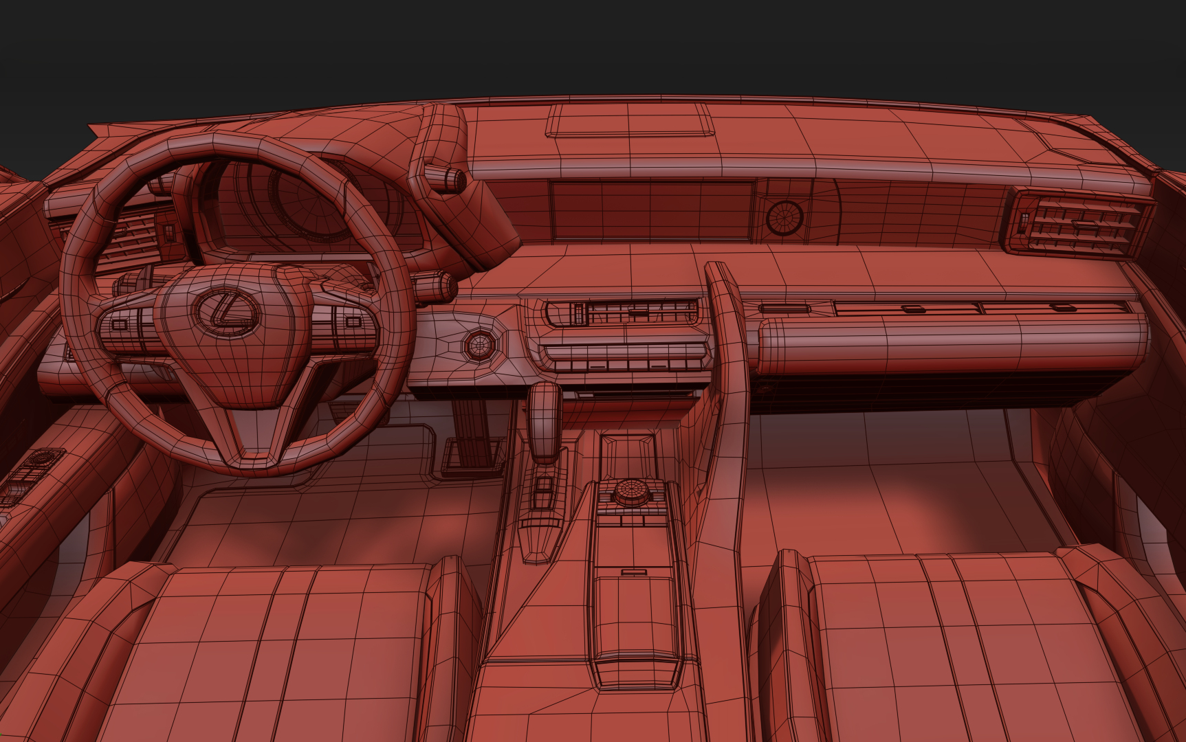 Lexus car interior 3D model - TurboSquid 1390753