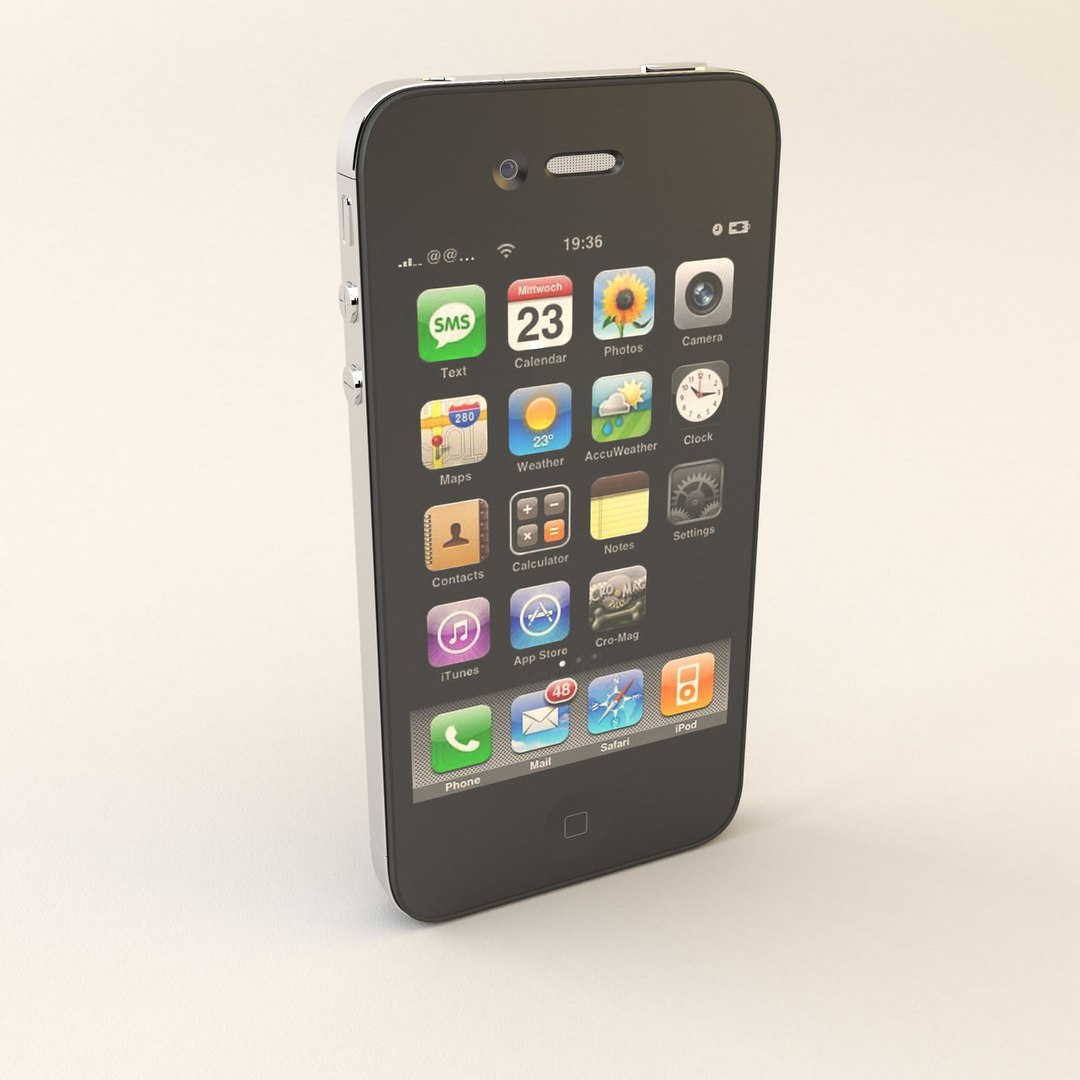 Apple IPhone 4 3D Model - TurboSquid 2373791