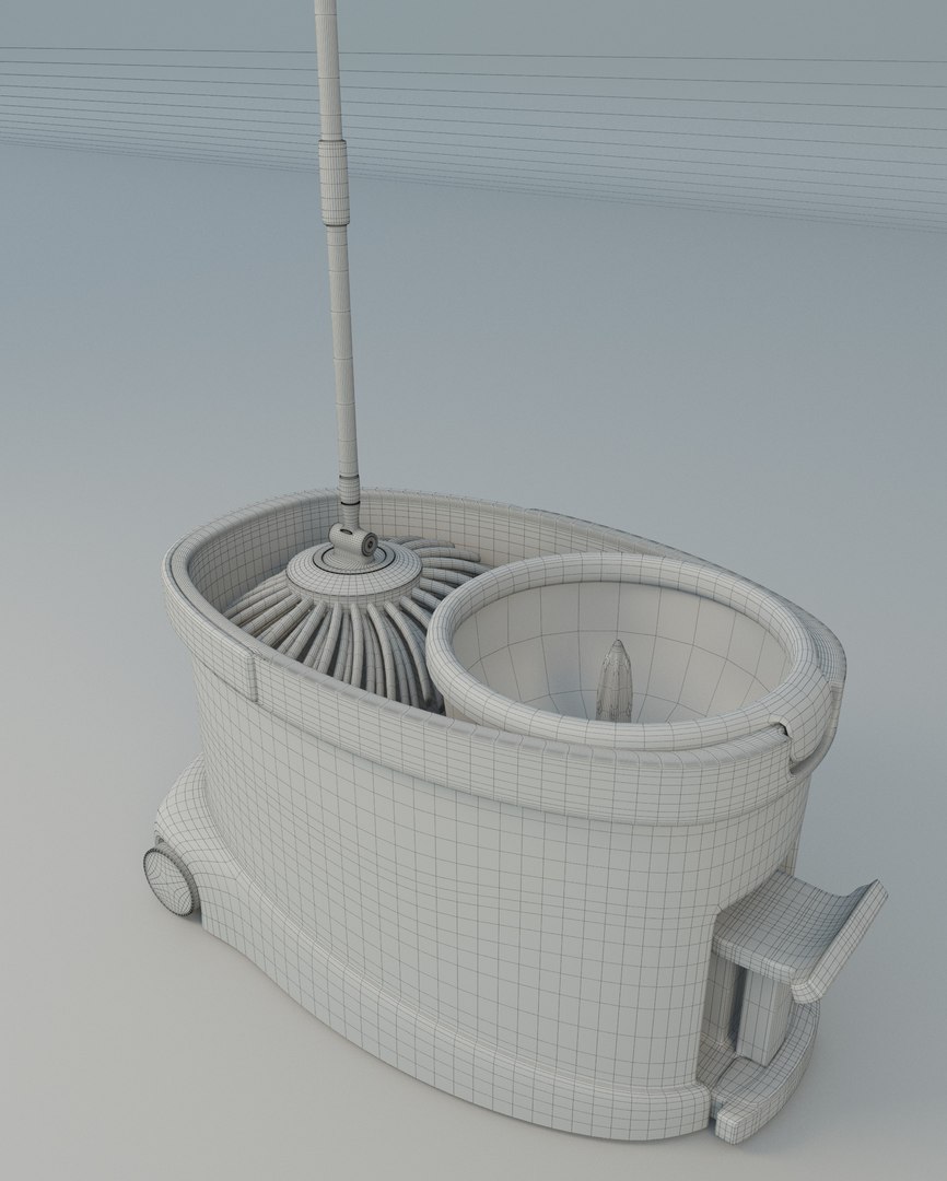 3D modern bucket mop push-up - TurboSquid 1621331