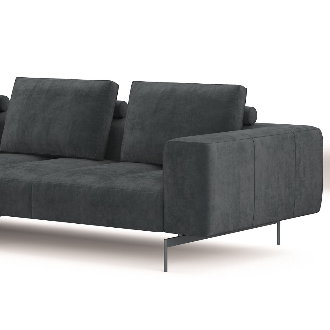 3D Model Boconcept Amsterdam Sofa - TurboSquid 1703028